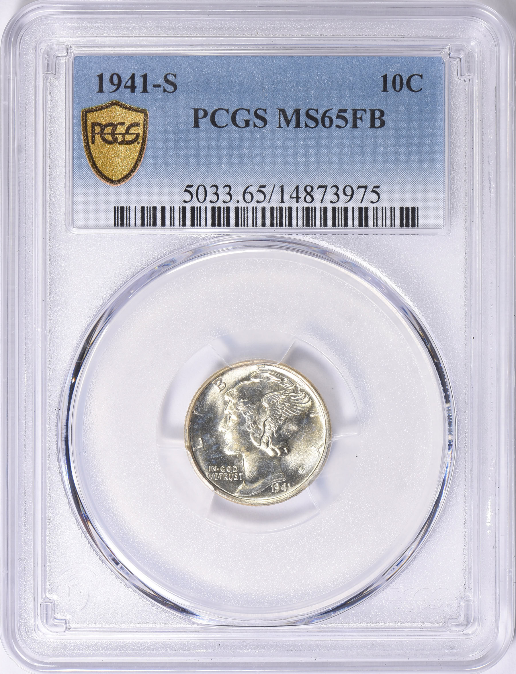 1941-S Mercury Dime PCGS MS-65 FB (Item 1728009) | GreatCollections Coin Auctions