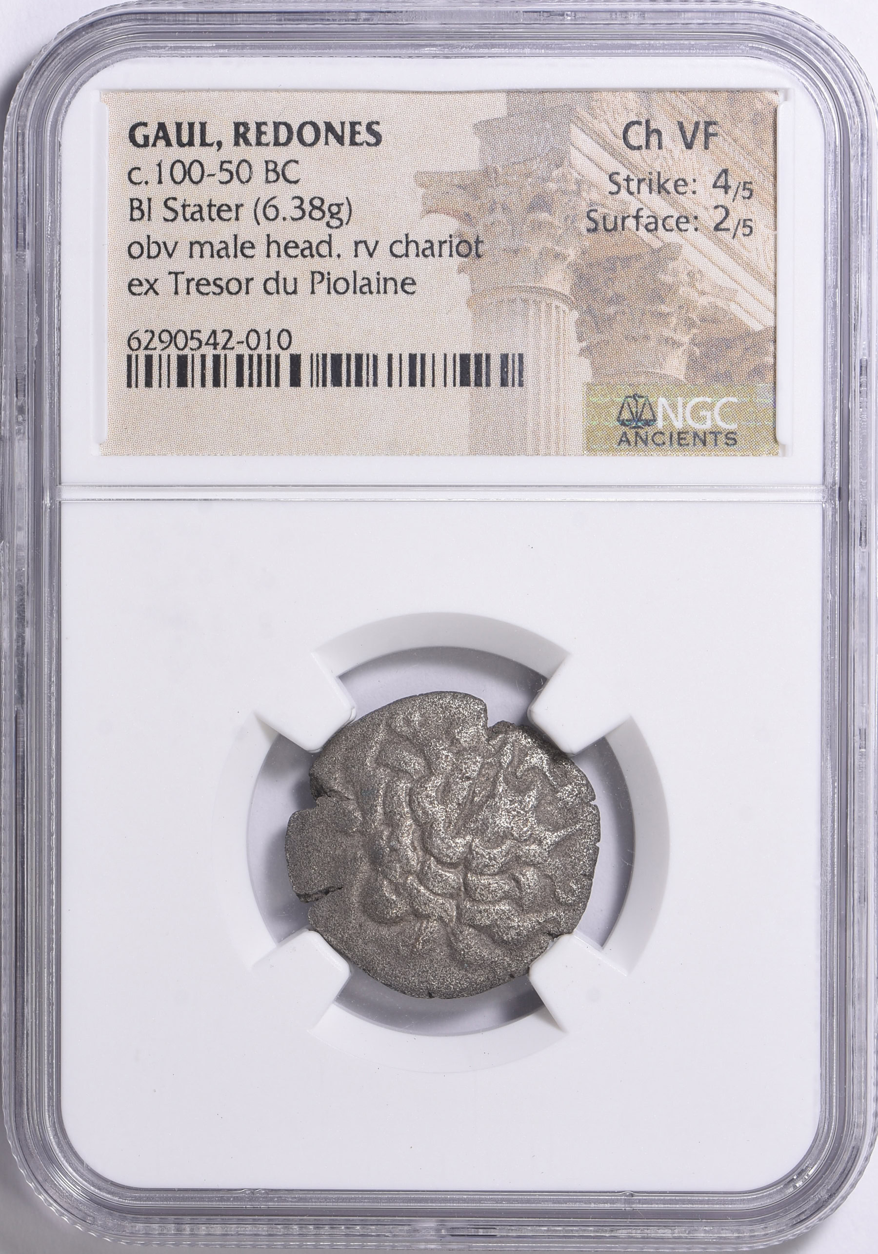 Ancient Gaul, Redones c.100-50 B.C. BI Stater (6.38gms) NGC Ch VF ...