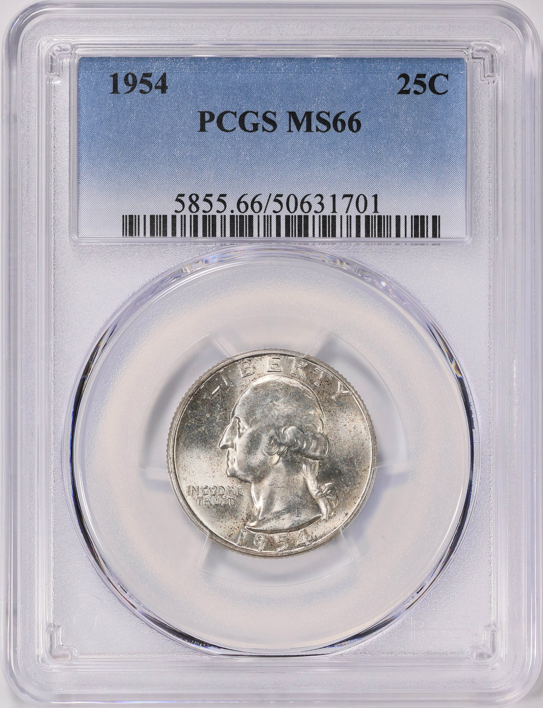 1954 Washington Quarter PCGS MS-66 (Item 1728190) | GreatCollections Coin Auctions