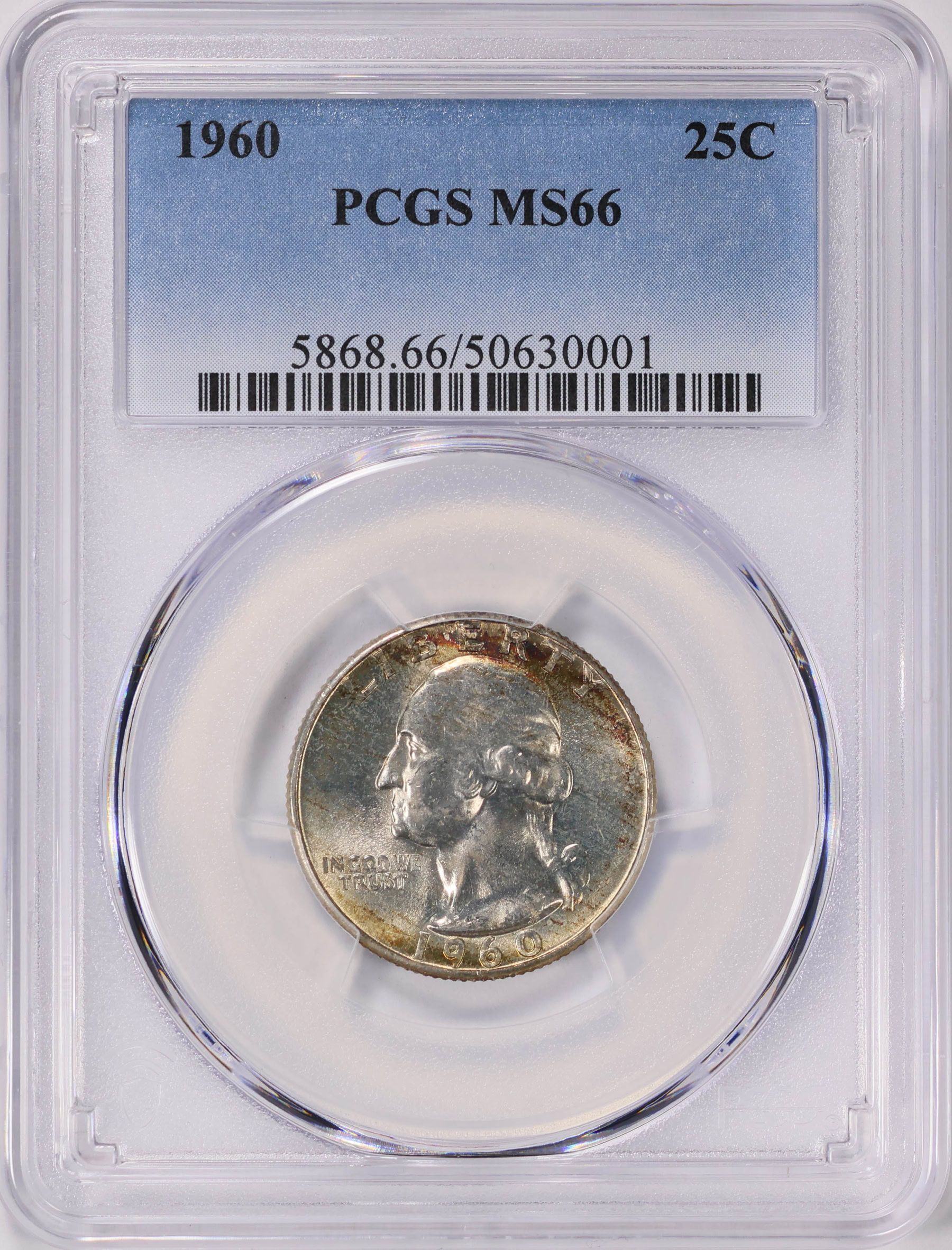 1960 Washington Quarter PCGS MS-66 (Toned) (Item 1728211 ...