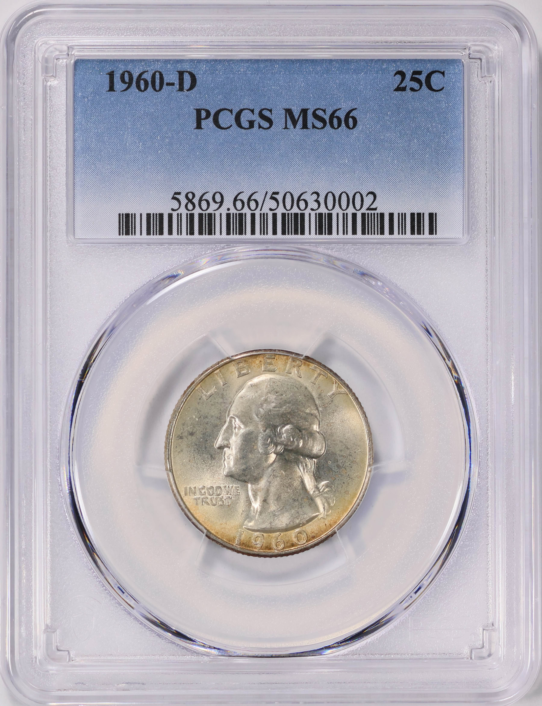1960-D Washington Quarter PCGS MS-66 (Item 1728212) | GreatCollections ...