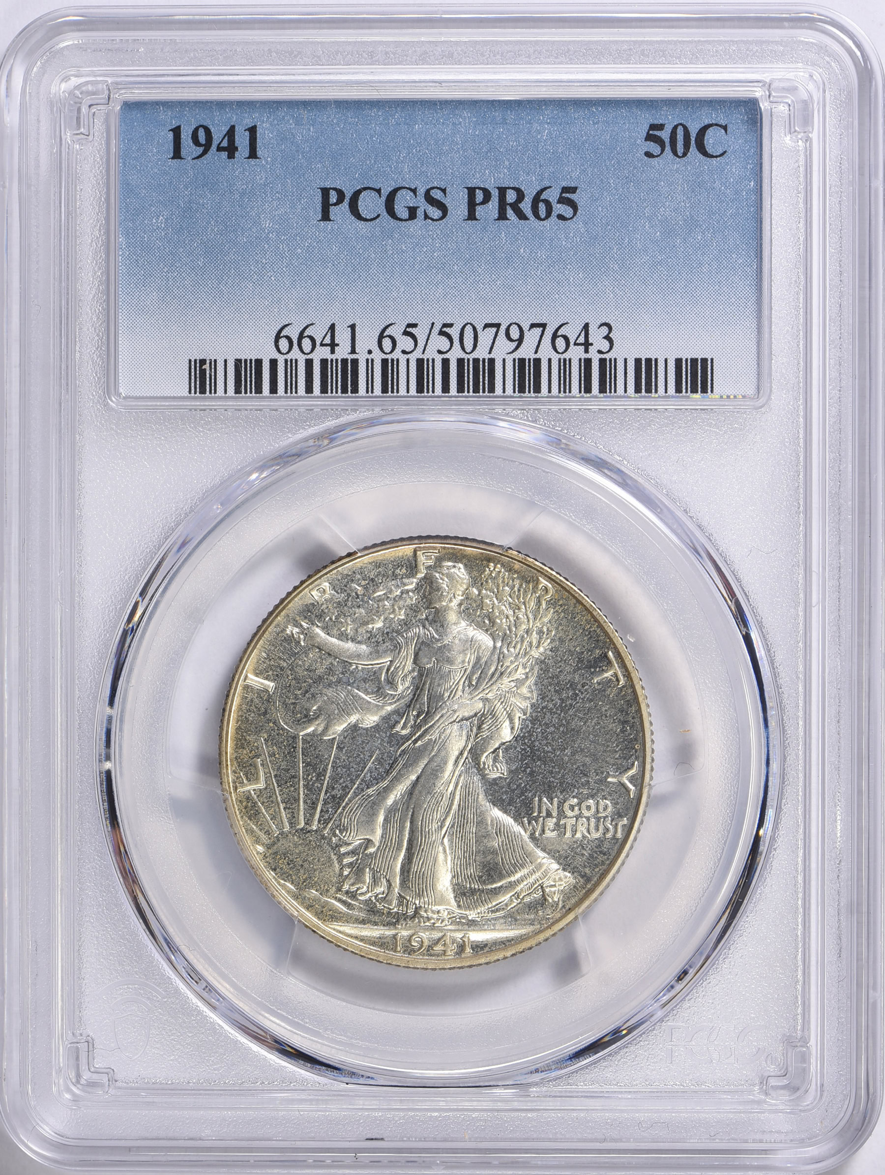1941 Walking Liberty Half Dollar PCGS Proof-65 (Item 1728263 ...