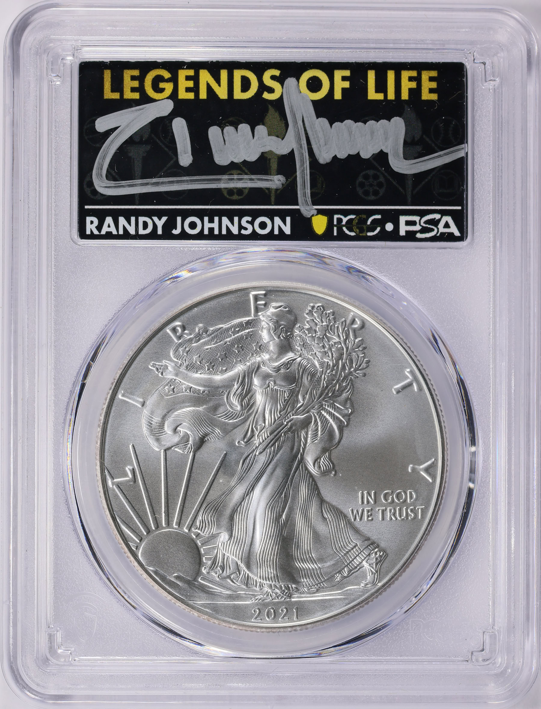 2021 $1 Silver Eagle Type 1 Last Day of Production Legends of Life PCGS ...