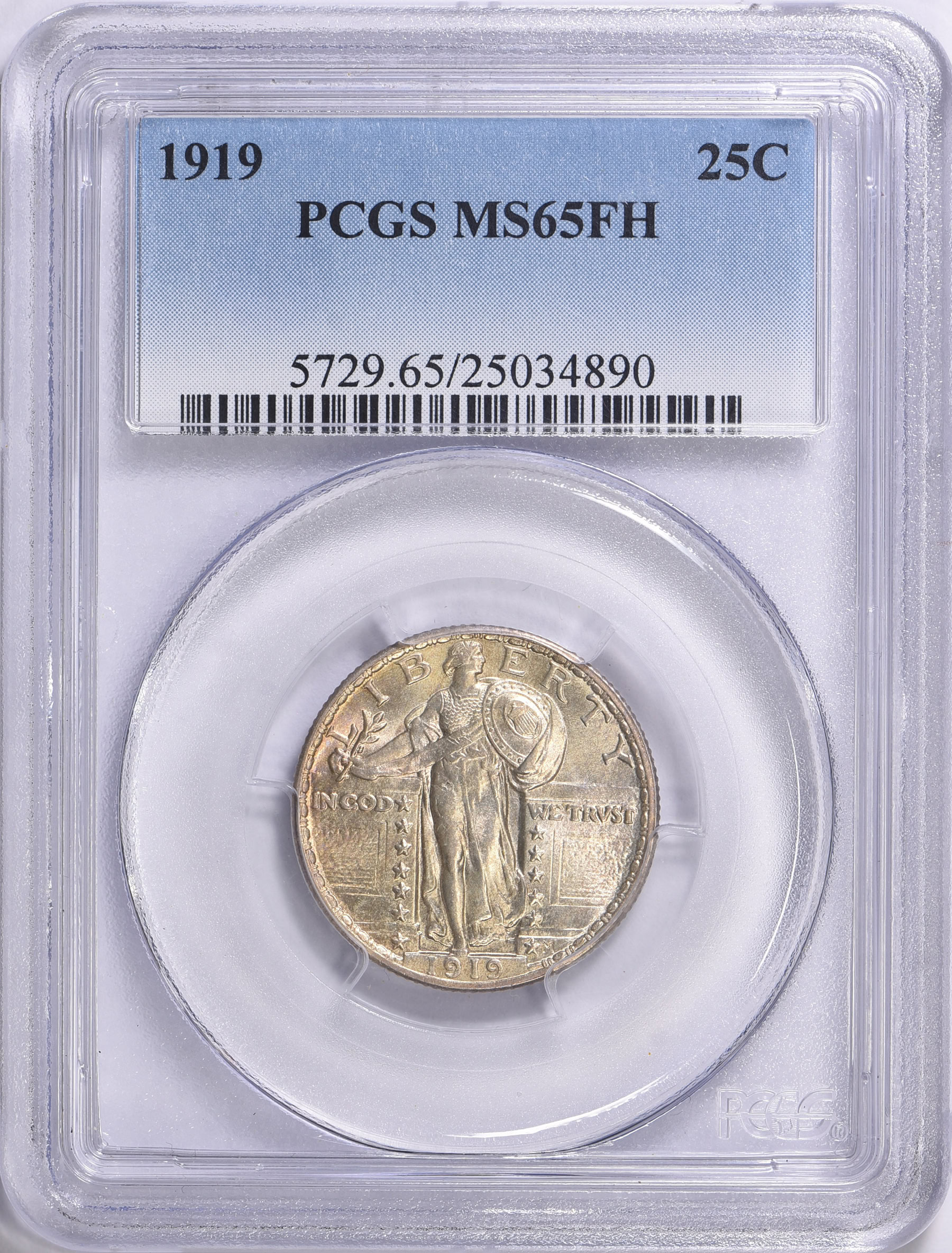 1919 Standing Liberty Quarter PCGS MS-65 FH (Item 1728592 ...