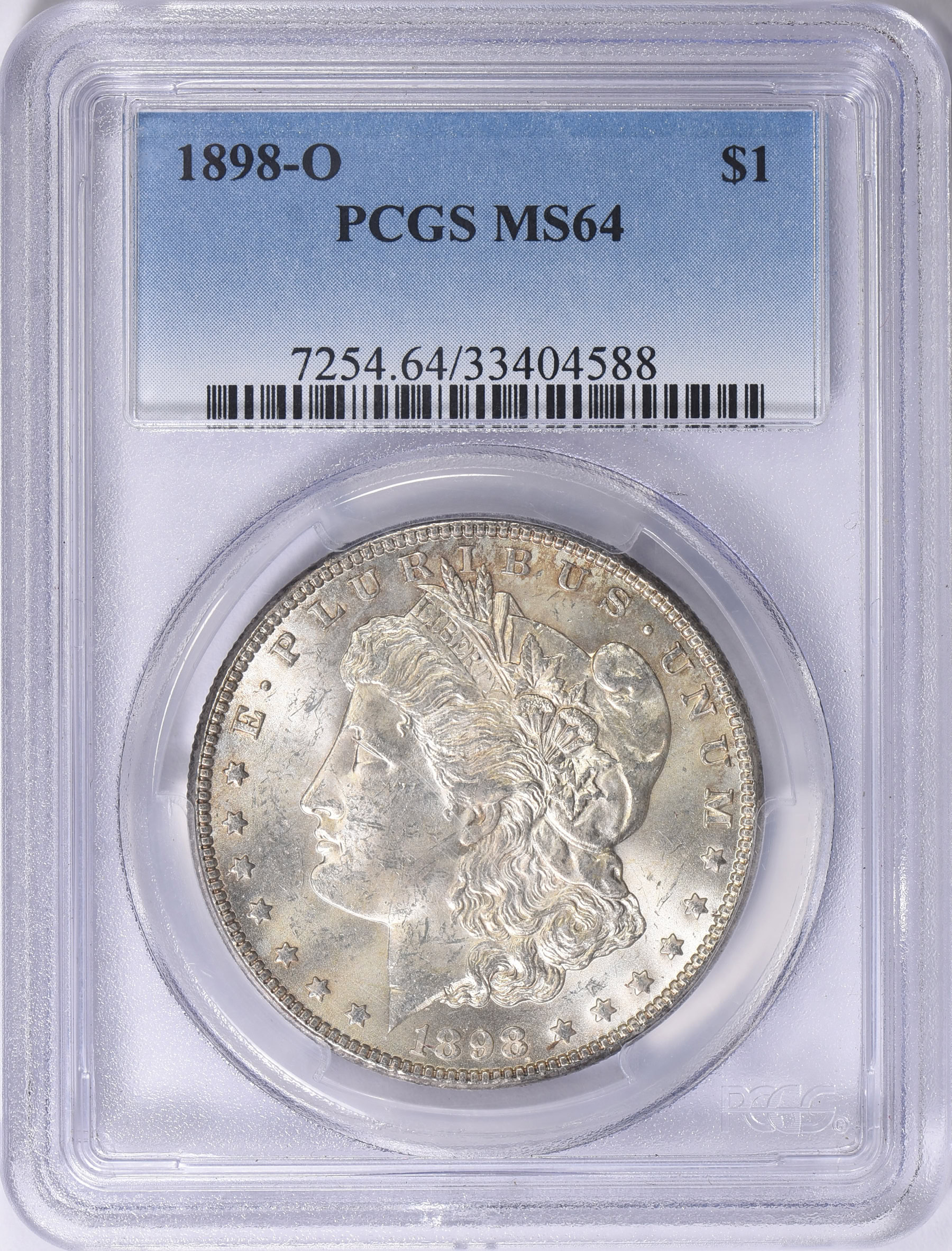 1898-O Morgan Silver Dollar PCGS MS-64 (Item 1728775) | GreatCollections Coin Auctions
