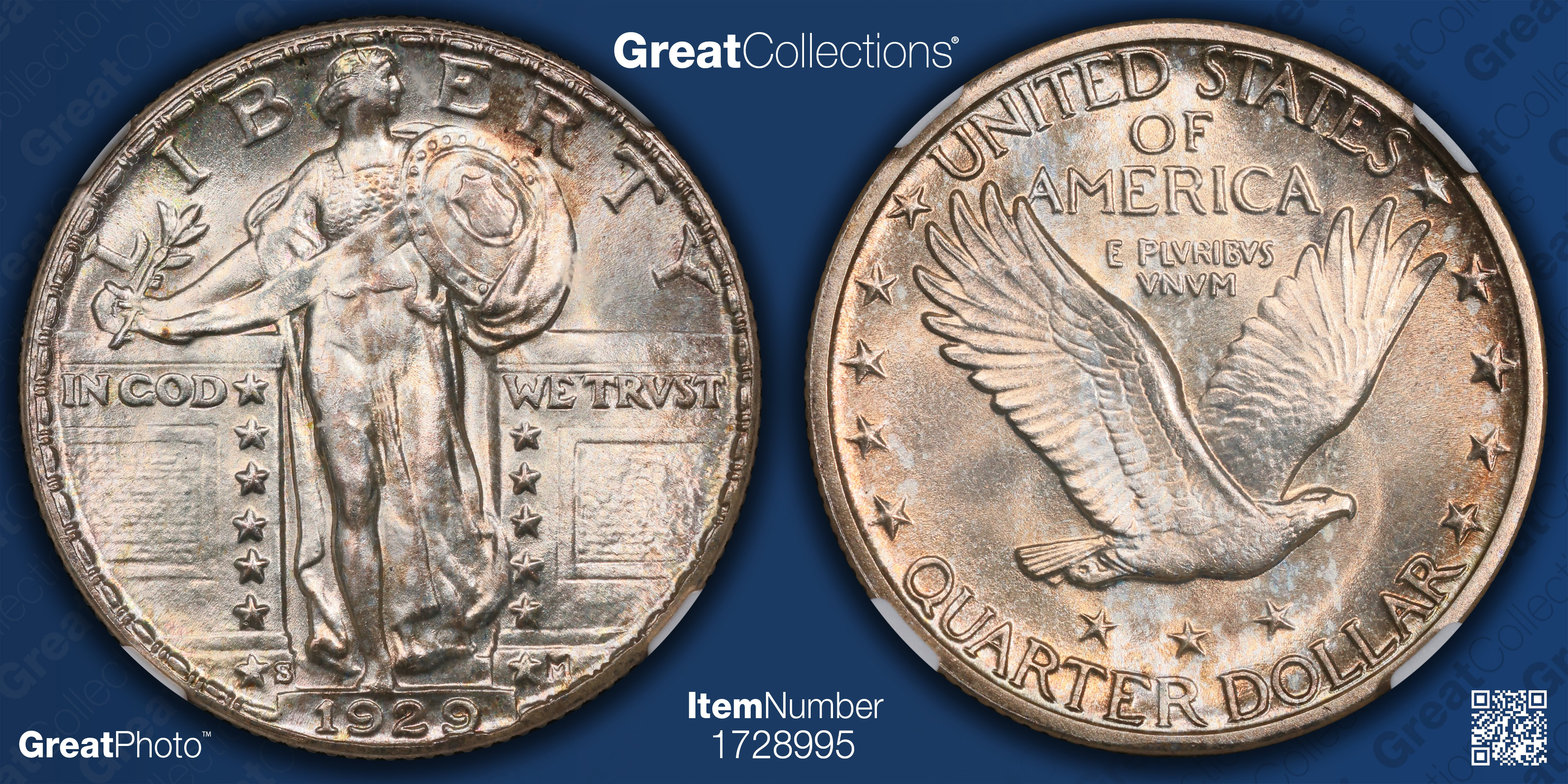 1929-S Standing Liberty Quarter NGC MS-67+ (Item 1728995 ...
