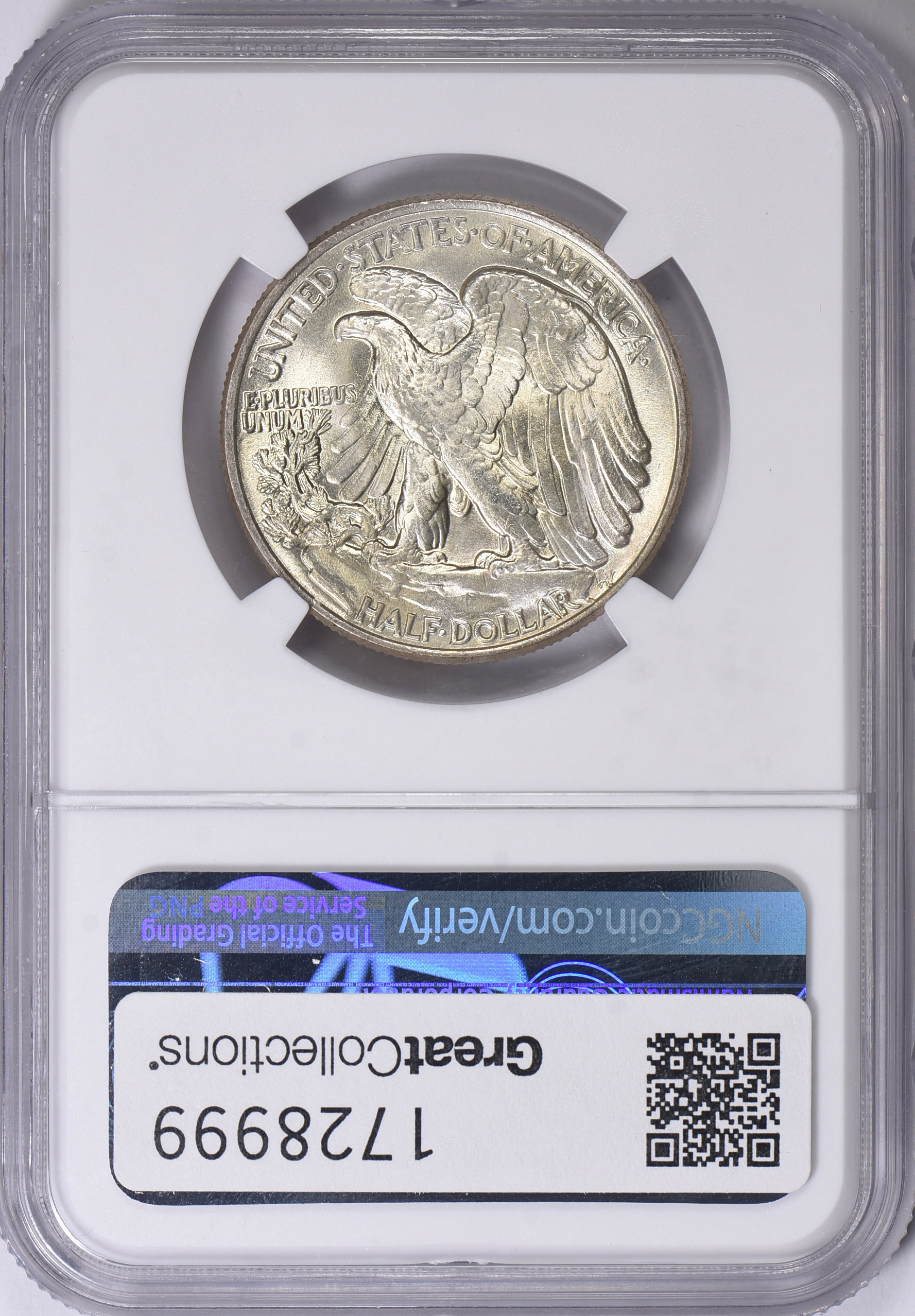 1946 Walking Liberty Half Dollar NGC MS-67+ (Item 1728999) | GreatCollections Coin Auctions