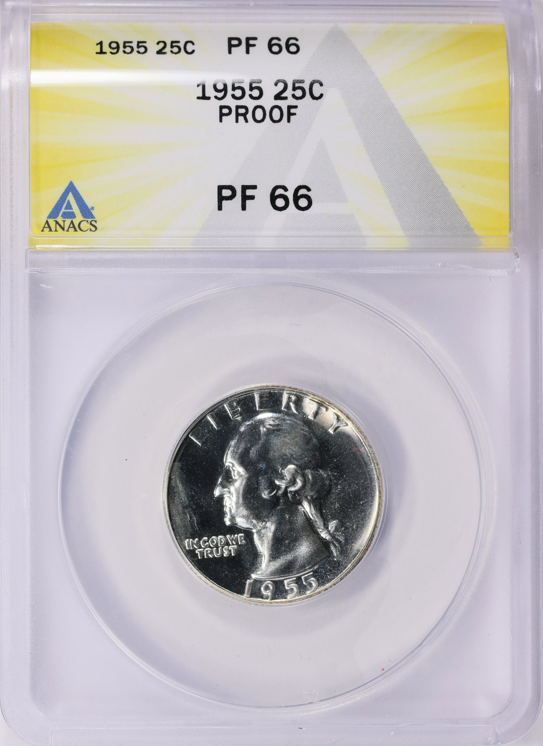 1955 Washington Quarter ANACS Proof-66 (Item 1729123 ...