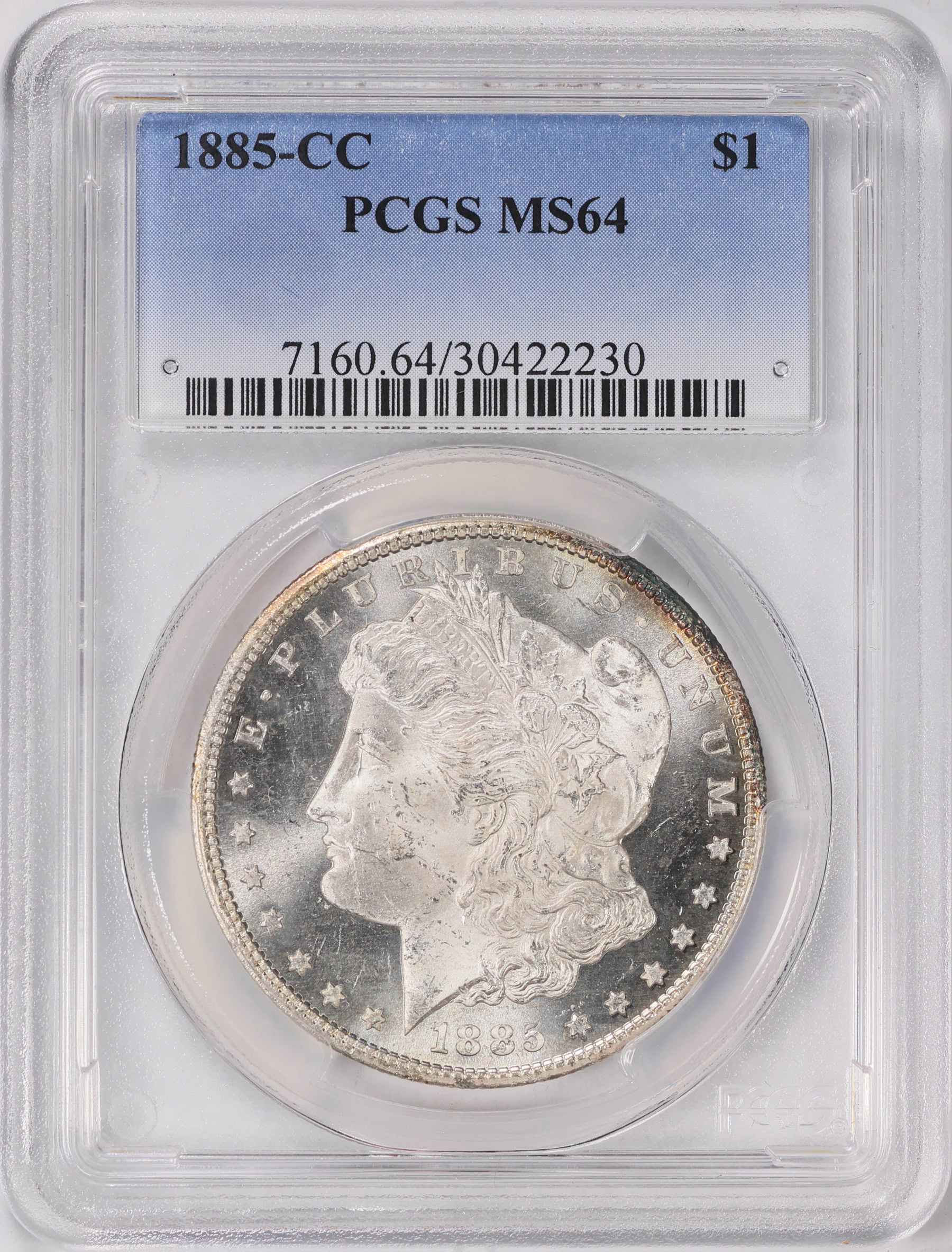 1885-CC Morgan Silver Dollar PCGS MS-64 (Item 1729139) | GreatCollections Coin Auctions