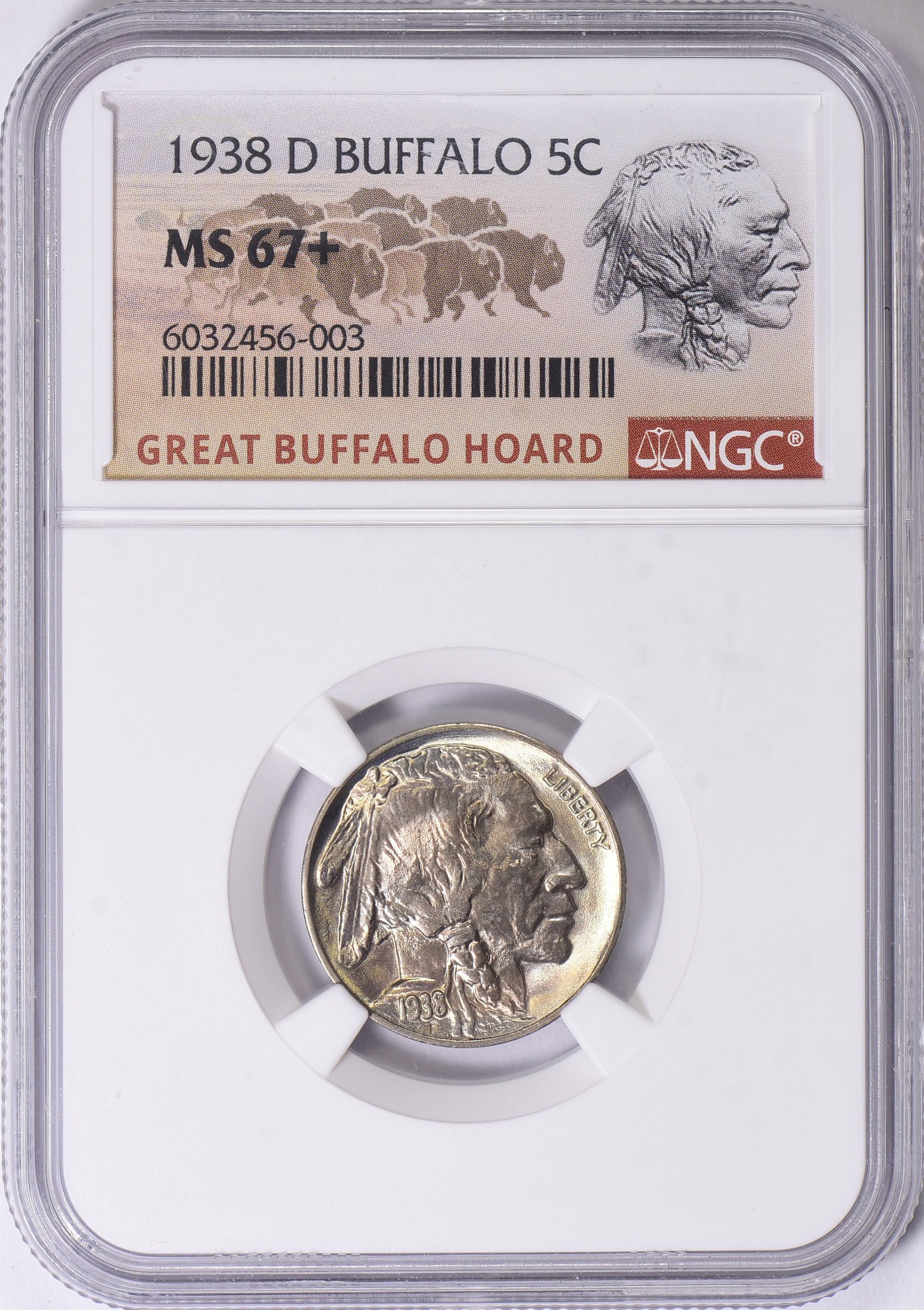 1938-D Buffalo Nickel NGC MS-67+ (Great Buffalo Hoard) (Item 1729208 ...