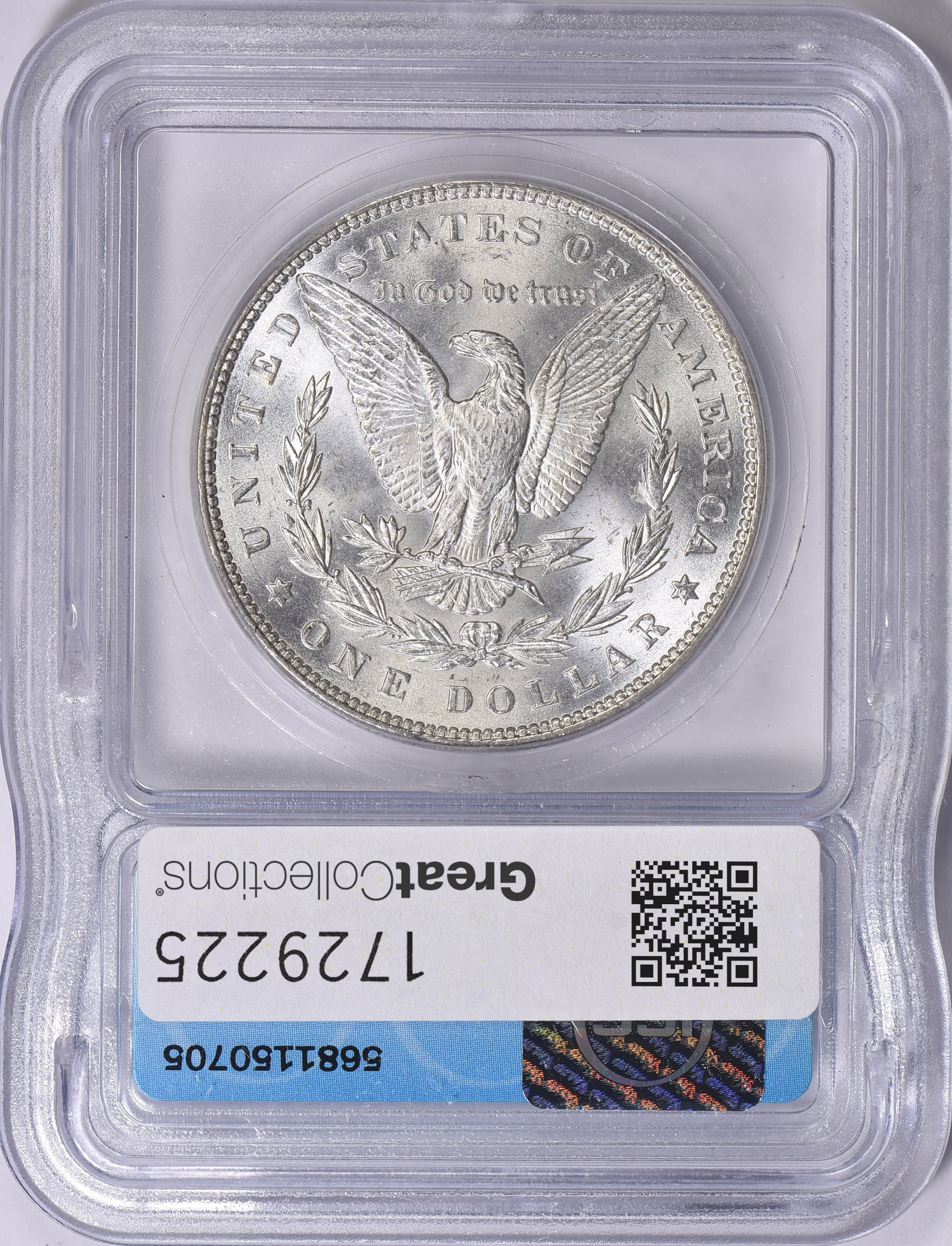 1886 Morgan Silver Dollar ICG MS-64 (Item 1729225) | GreatCollections Coin Auctions
