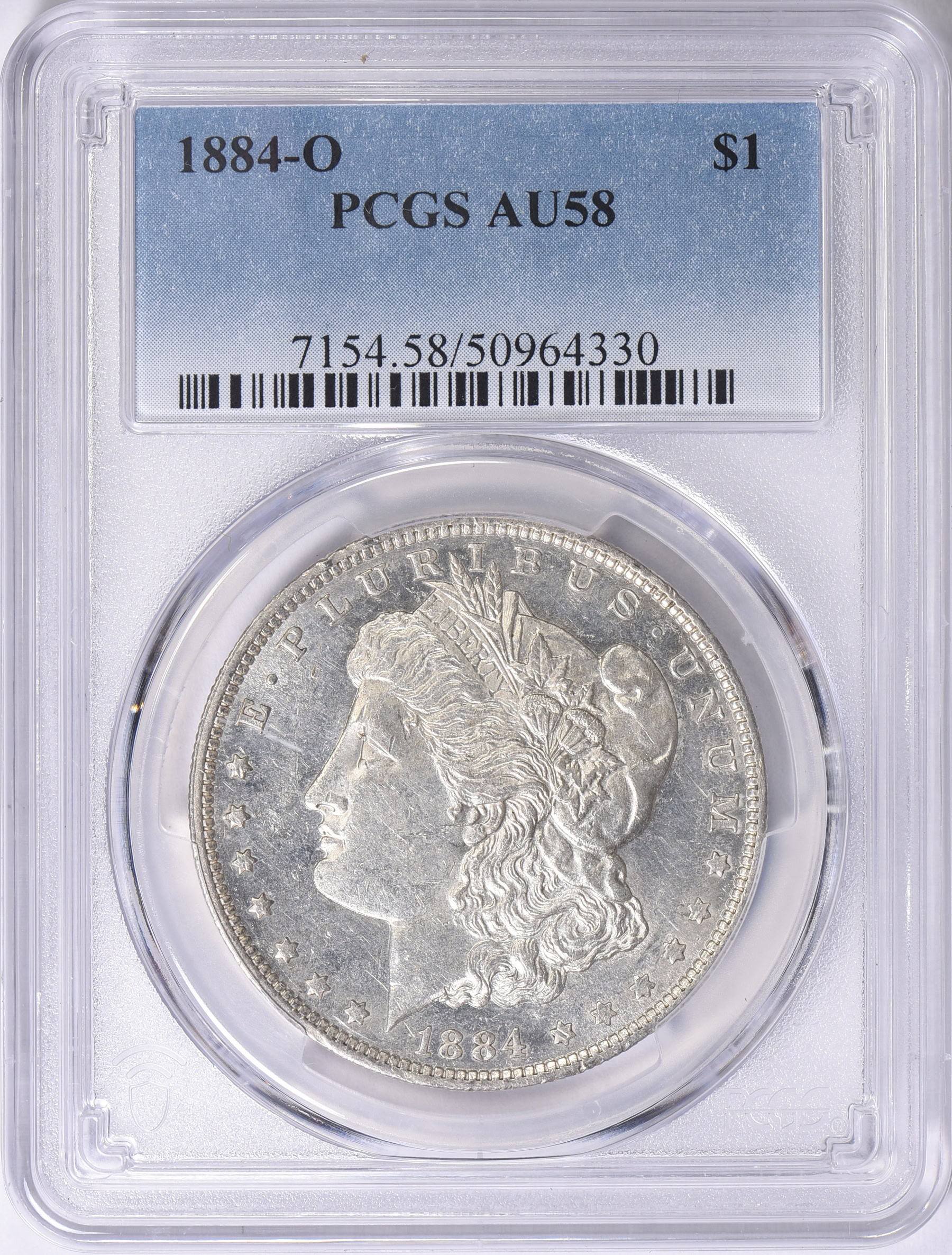 1884-O Morgan Silver Dollar PCGS AU-58 (Item 1729435) | GreatCollections Coin Auctions