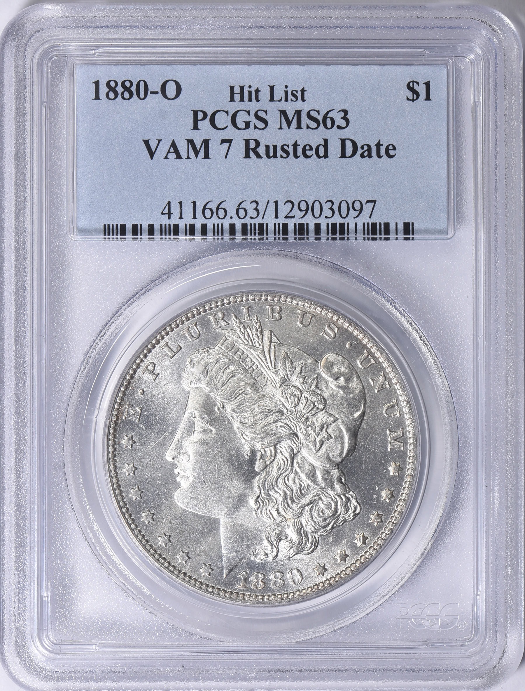 1880-O Morgan Silver Dollar Rusted Date VAM-7 Hit List PCGS MS-63 (Item ...