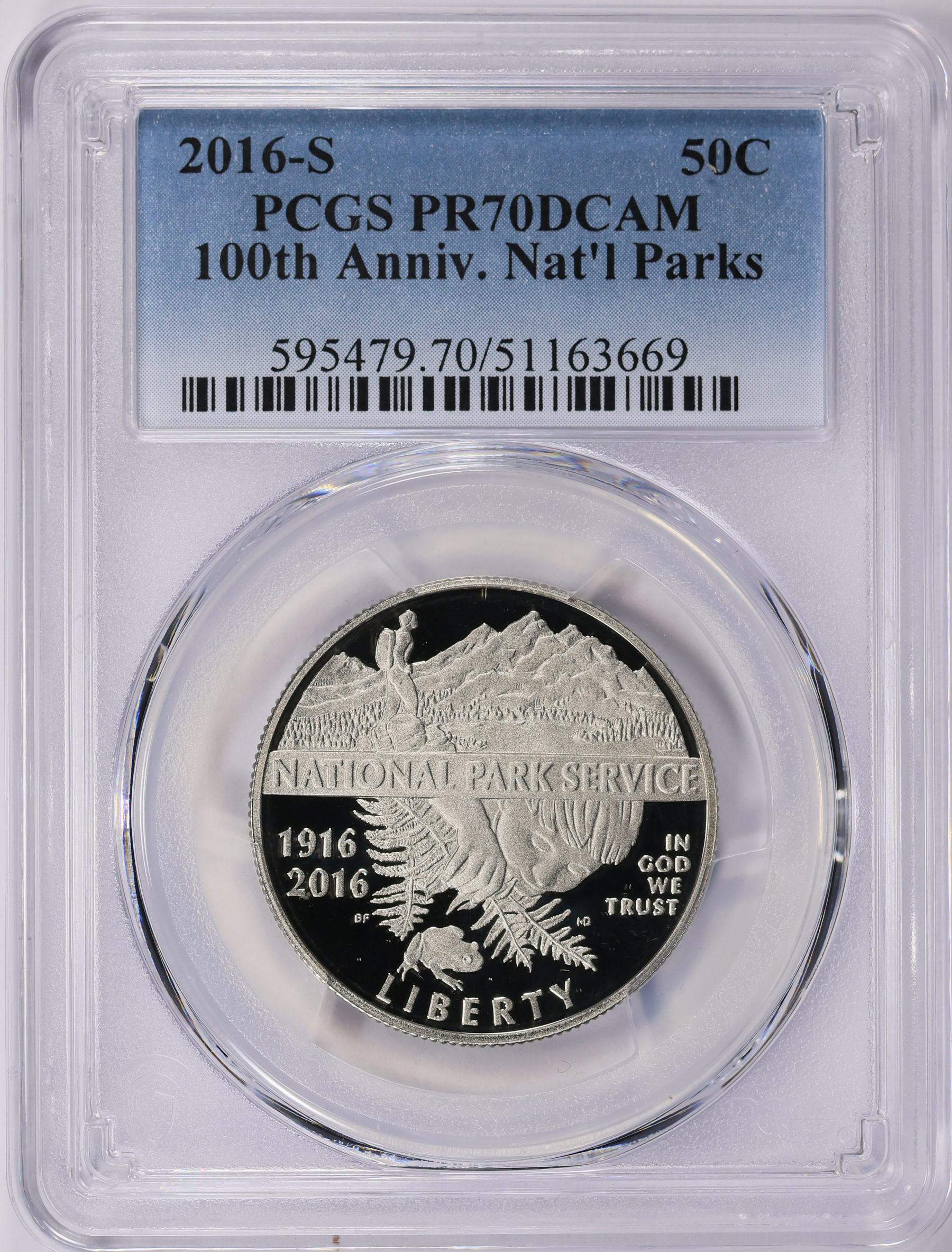 2016-S National Parks Clad Half Dollar PCGS Proof-70 DCAM (Item 1729775) | GreatCollections Coin ...
