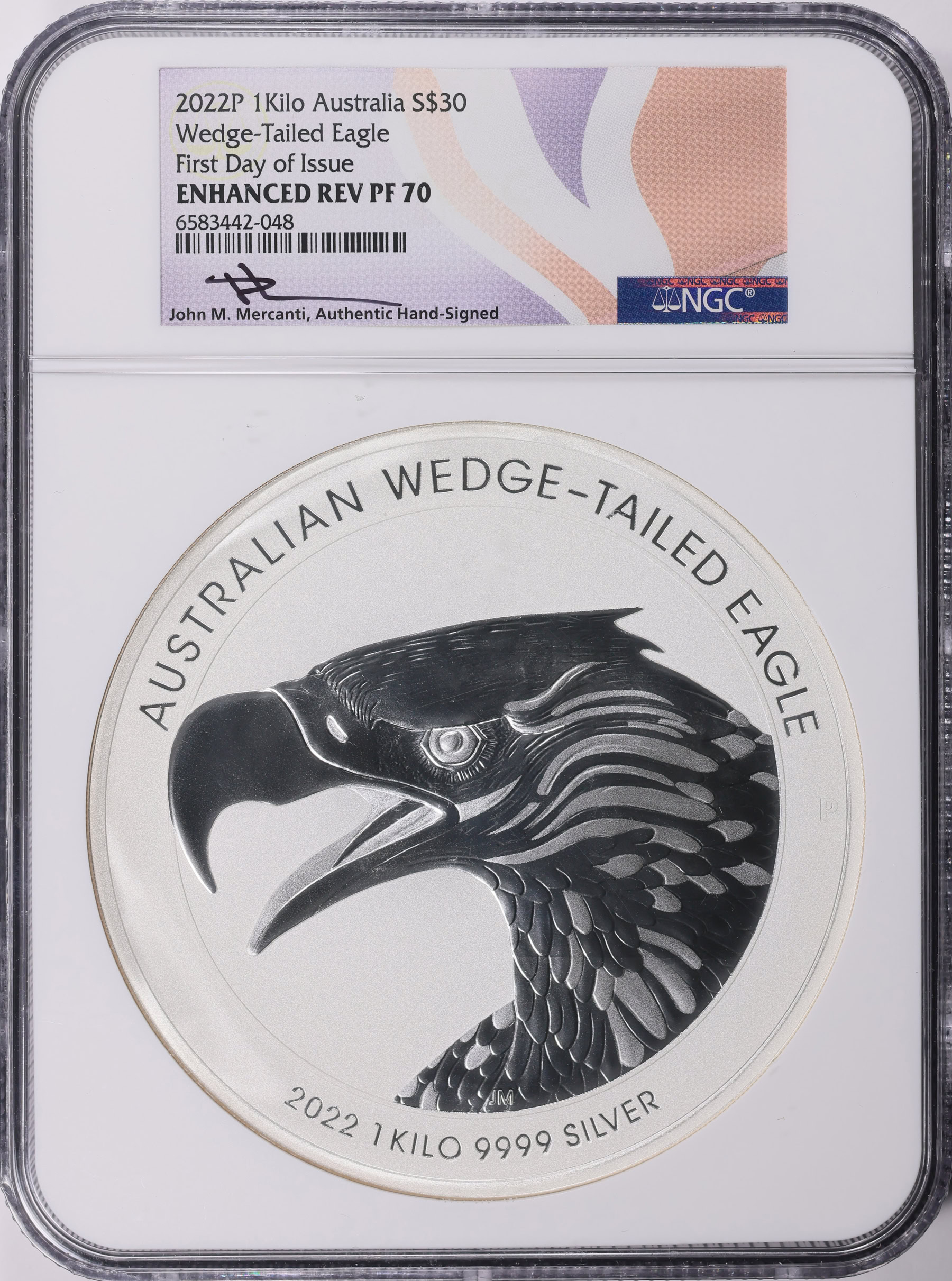 Australia 2022-P Silver $30 Wedge-Tailed Eagle Enhanced Reverse Proof ...