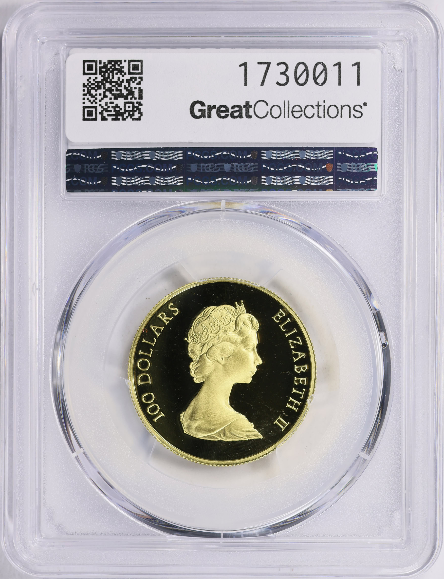 Canada 1982 Gold $100 New Constitution KM-137 PCGS Proof-70 DCAM (AGW ...