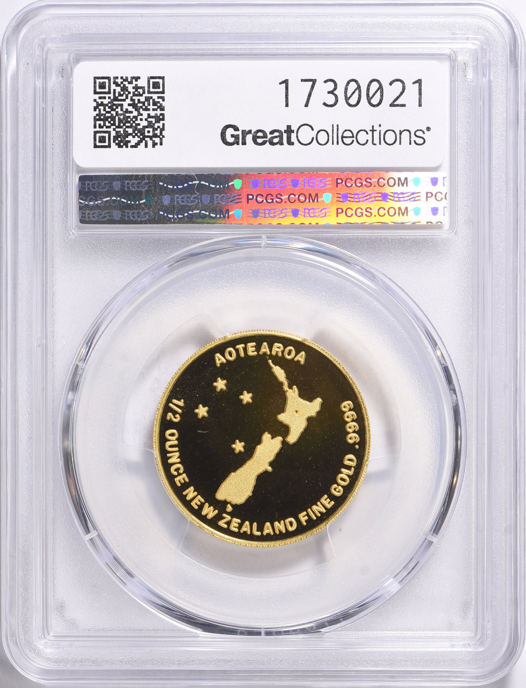 New Zealand ND Gold 1/2oz Kiwi Medal PCGS Proof-69 DCAM (AGW = 0.4995 ...
