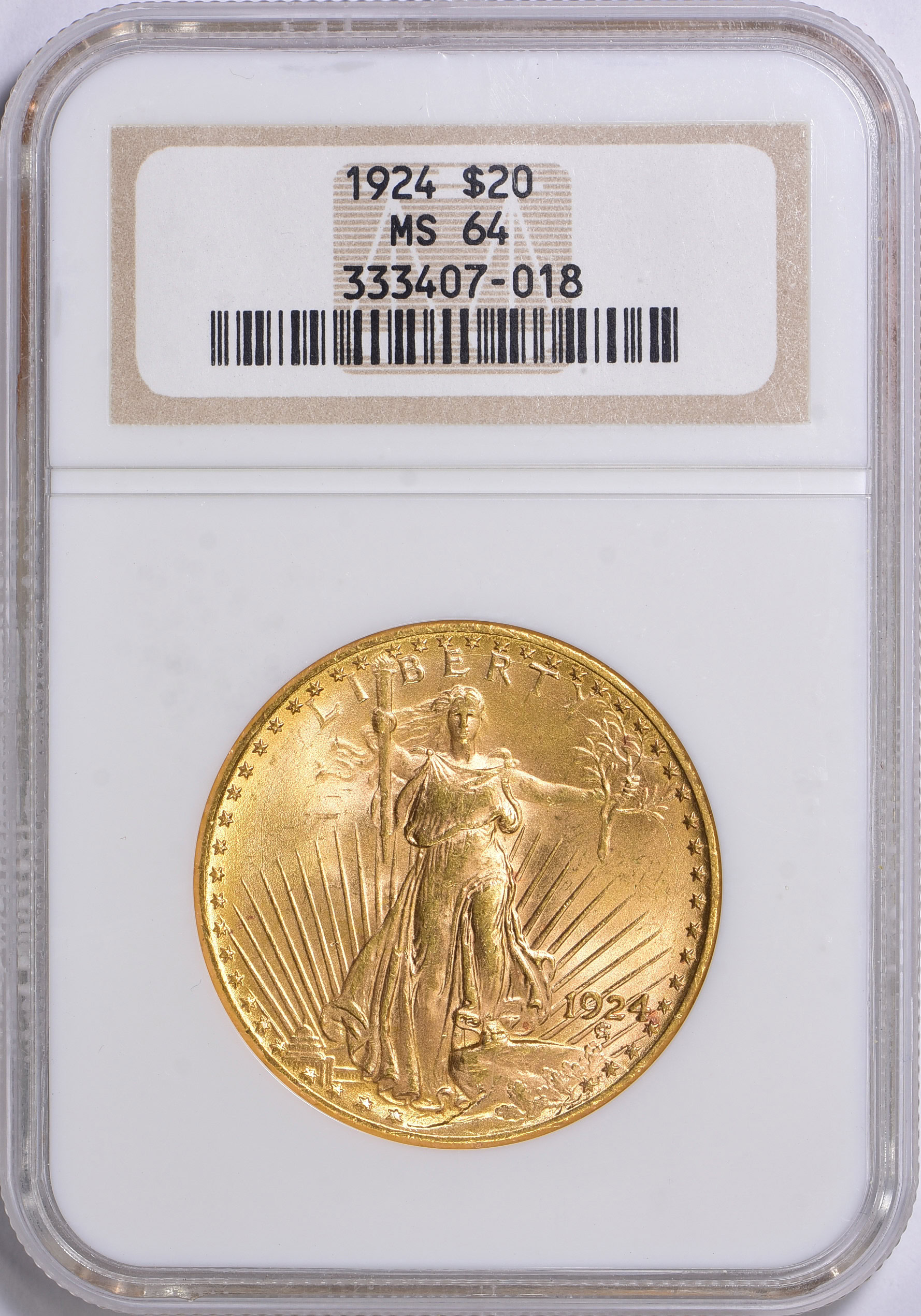 1924 Saint-Gaudens Gold Double Eagle NGC MS-64 (Item 1730050) | GreatCollections Coin Auctions