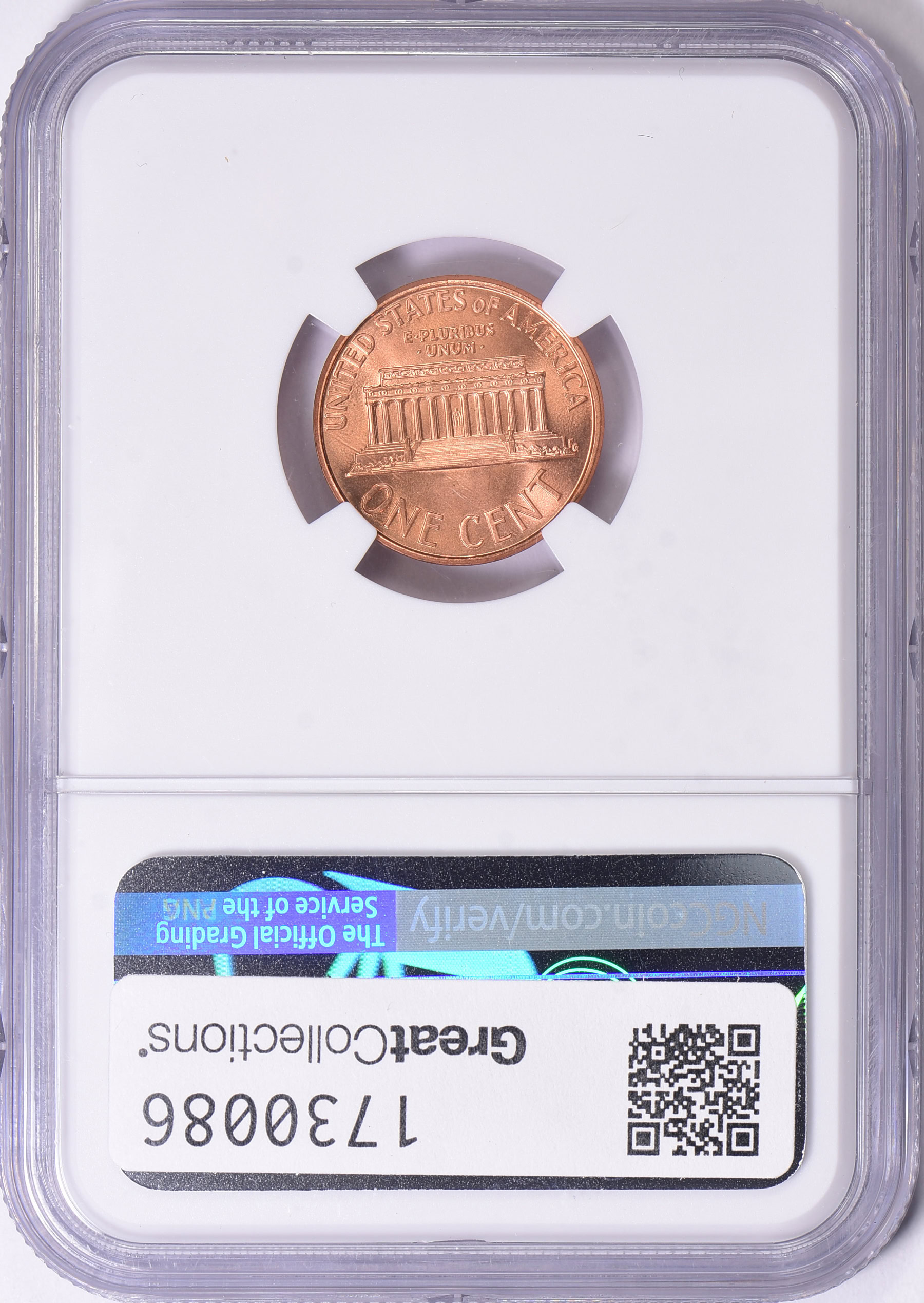 1998 Lincoln Cent Wide AM NGC MS-67 RD (Item 1730086 ...