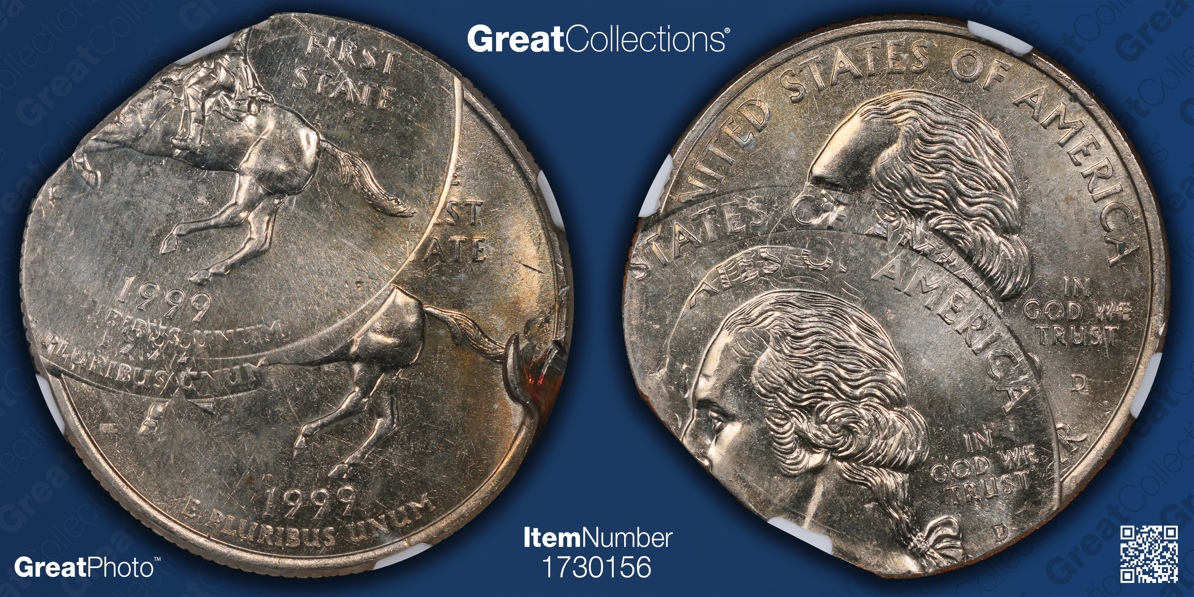 Mint Error 1999-D State Quarter Delaware Triple Struck NGC MS-63 | NGC ...