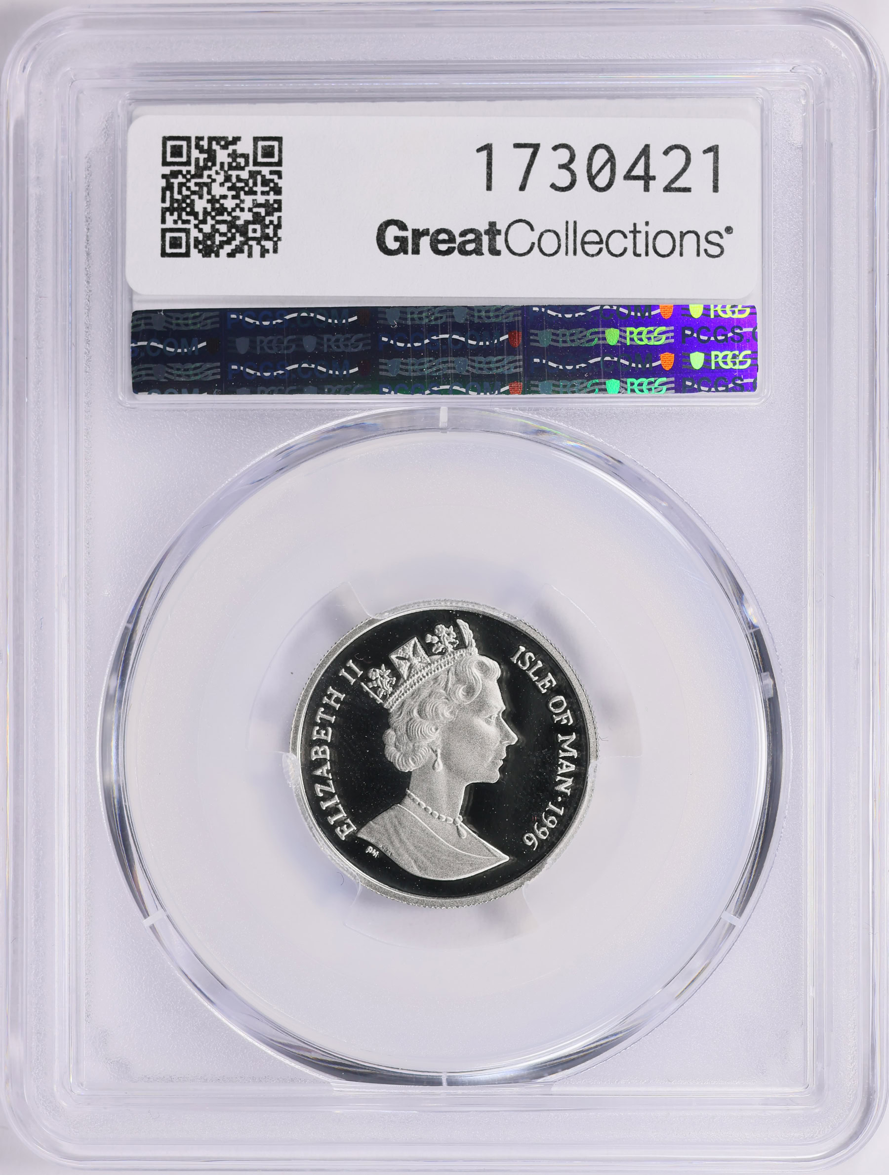 Isle of Man 1996 Platinum 1/4 Noble KM-717 Hologram PCGS Proof-69 DCAM ...