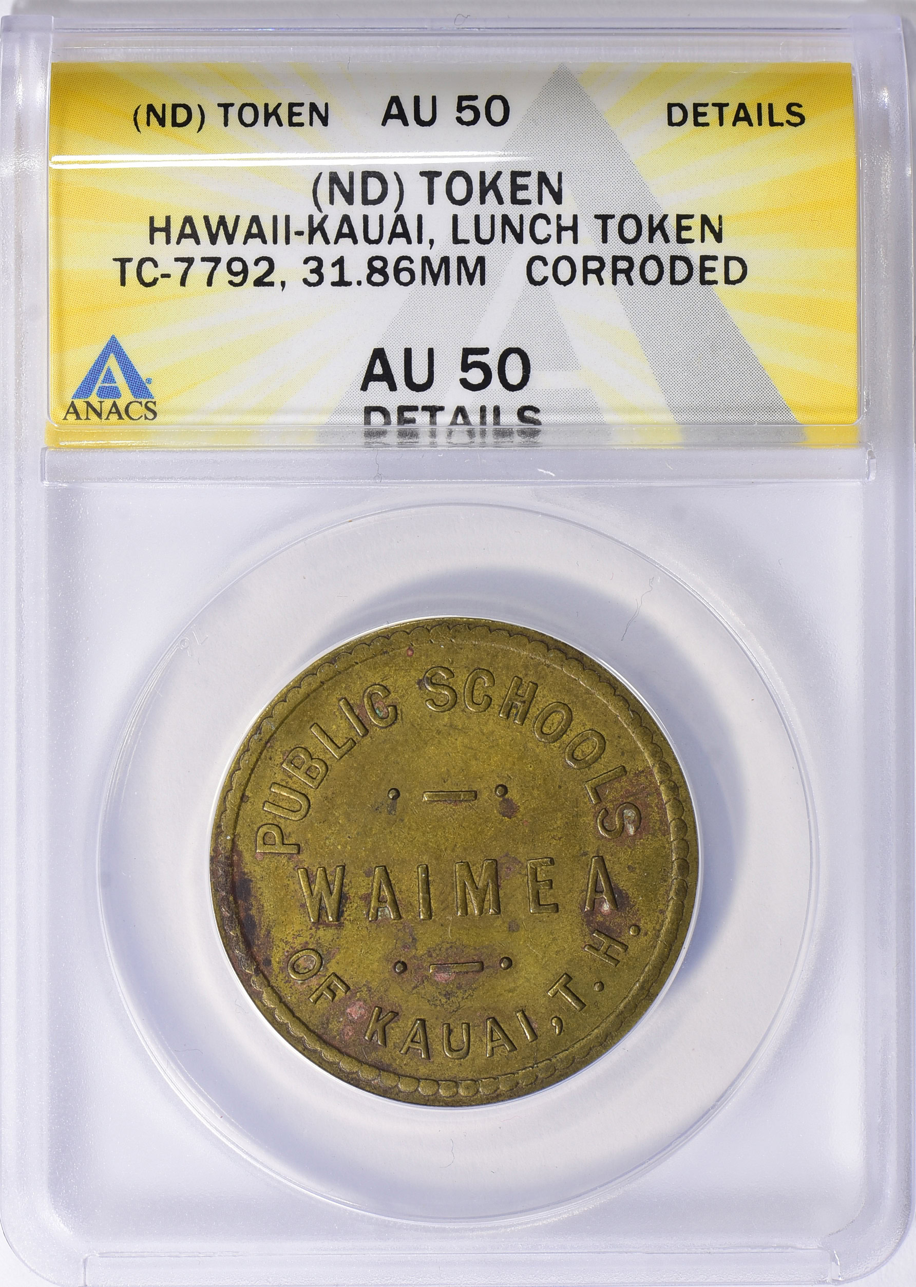 ND Territory of Hawaii, Kauai Waimea Public School Cafeteria Lunch ...