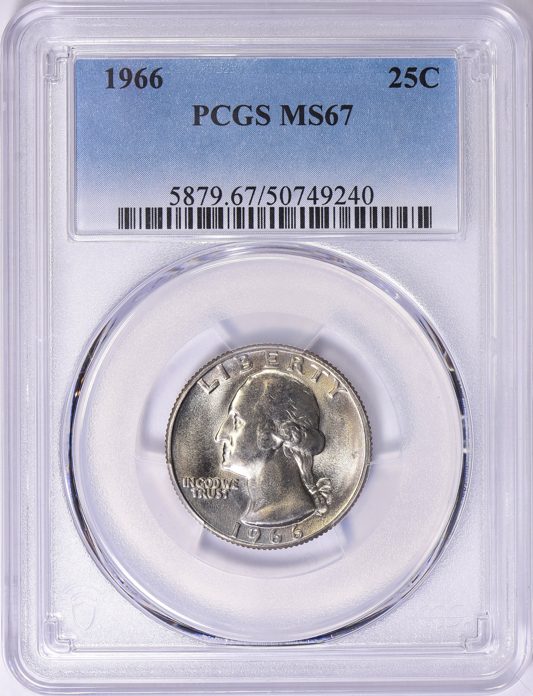 1966 Washington Quarter PCGS MS-67 (Toned) (Item 1730648 ...