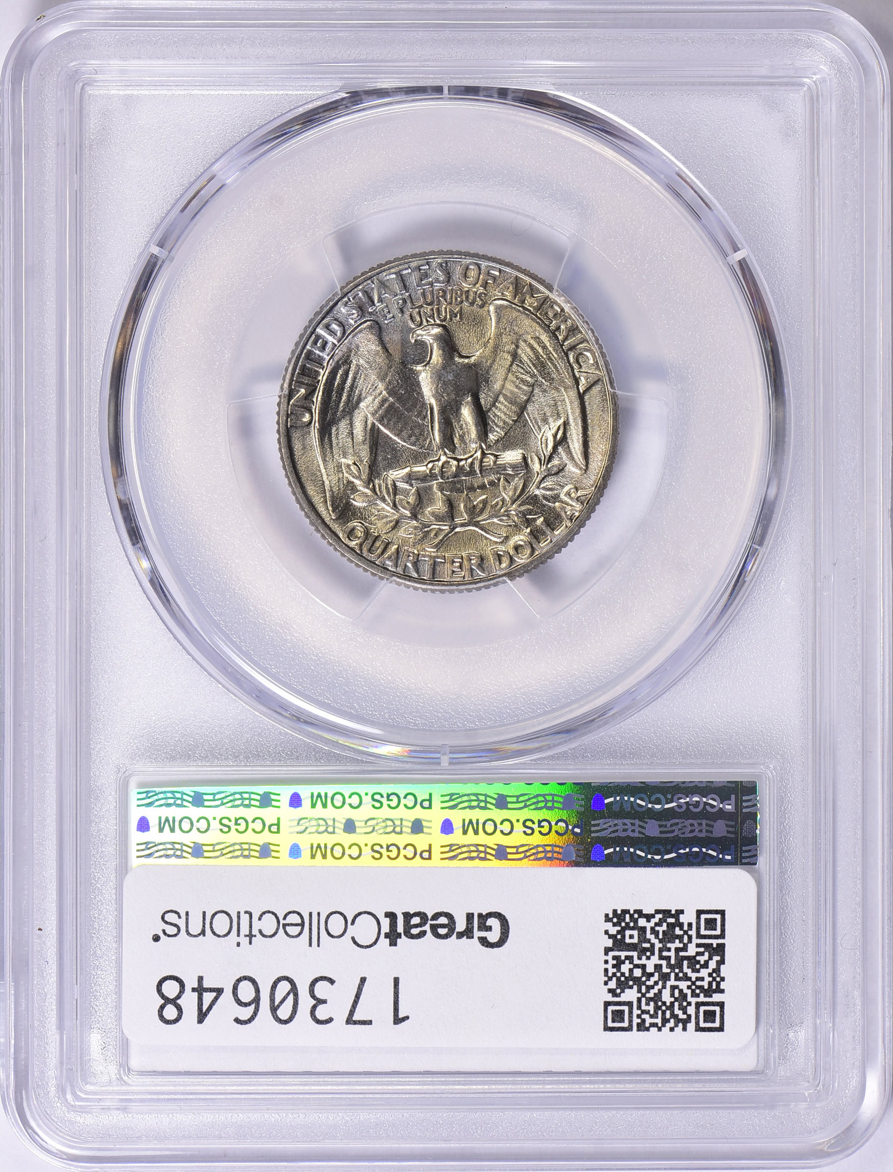 1966 Washington Quarter PCGS MS-67 (Toned) (Item 1730648) | GreatCollections Coin Auctions