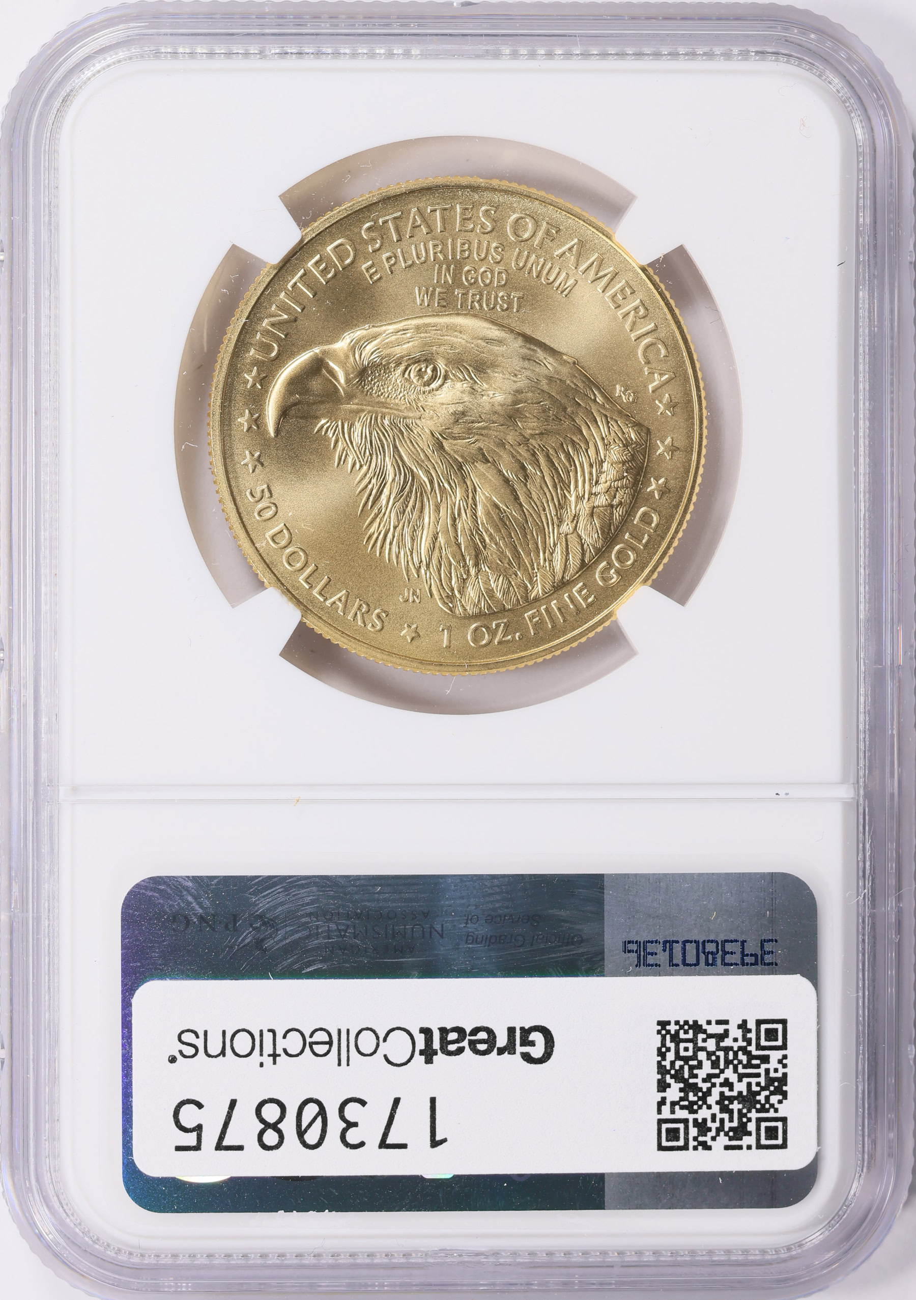 2021-W $50 One-Ounce Gold American Eagle Burnished Type 2 First Day of ...