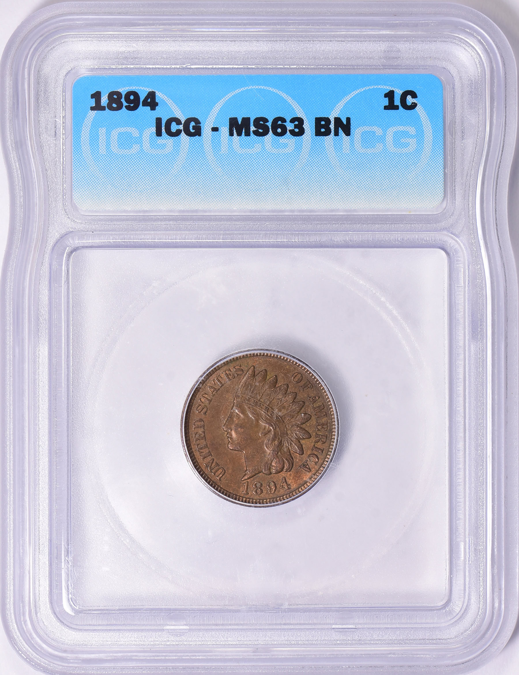 1894 Indian Cent ICG MS-63 BN (Item 1730897) | GreatCollections Coin ...