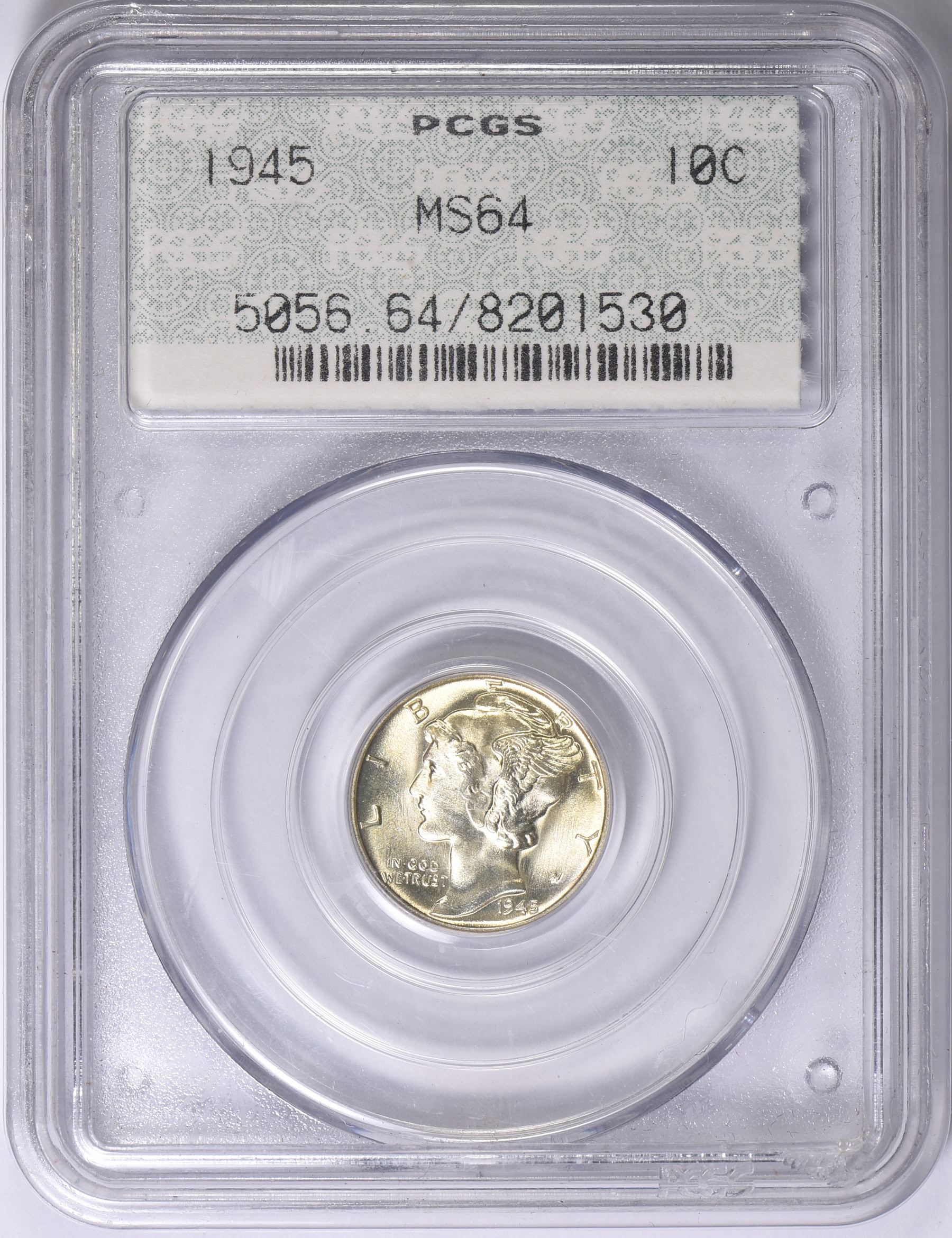 1945 Mercury Dime PCGS MS-64 OGH (Doily) (Item 1730945 ...