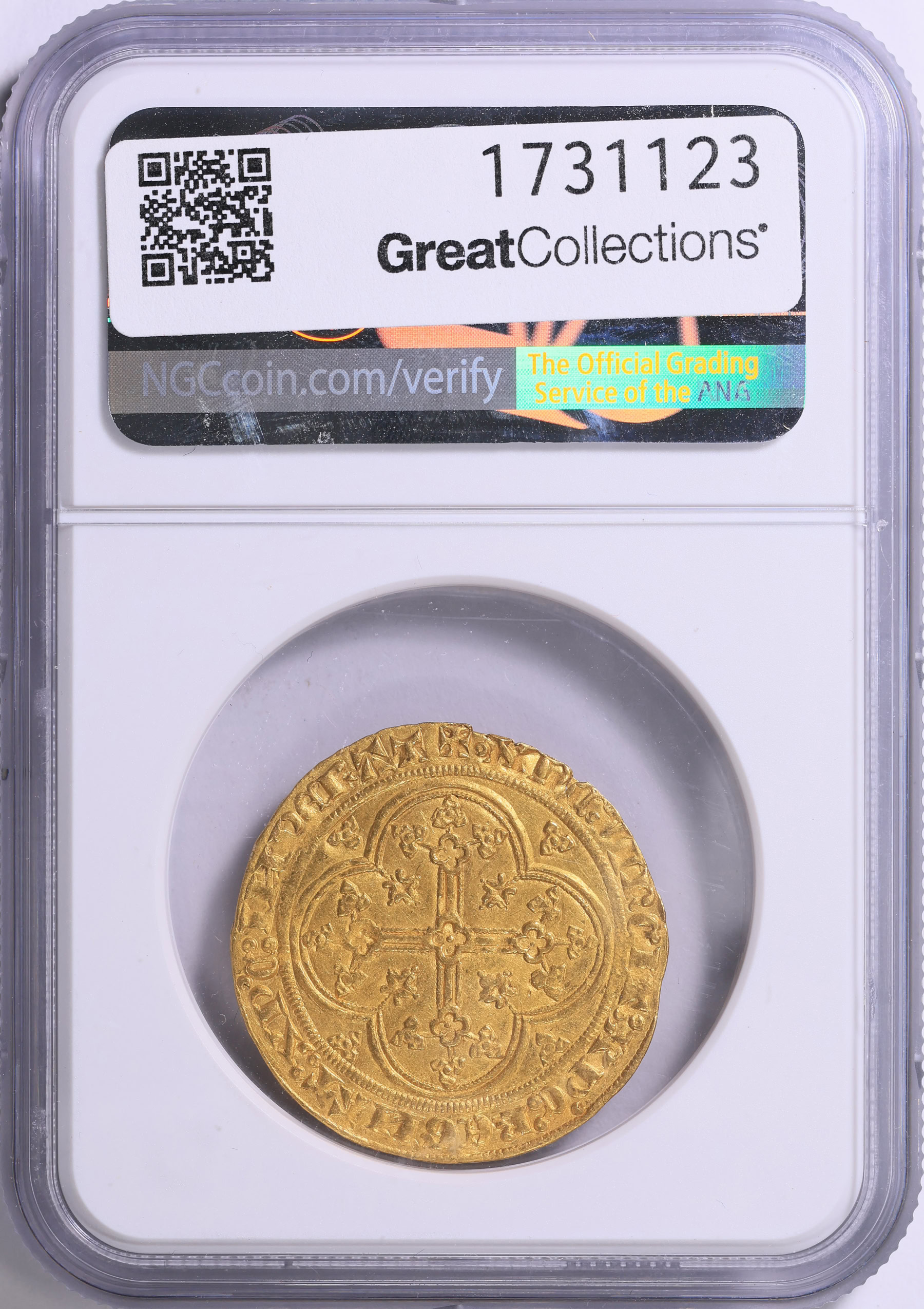 France ND (1328-50) Gold Ecu D'Or of Philippe VI NGC MS-61 (4.49gms) (Item 1731123 ...