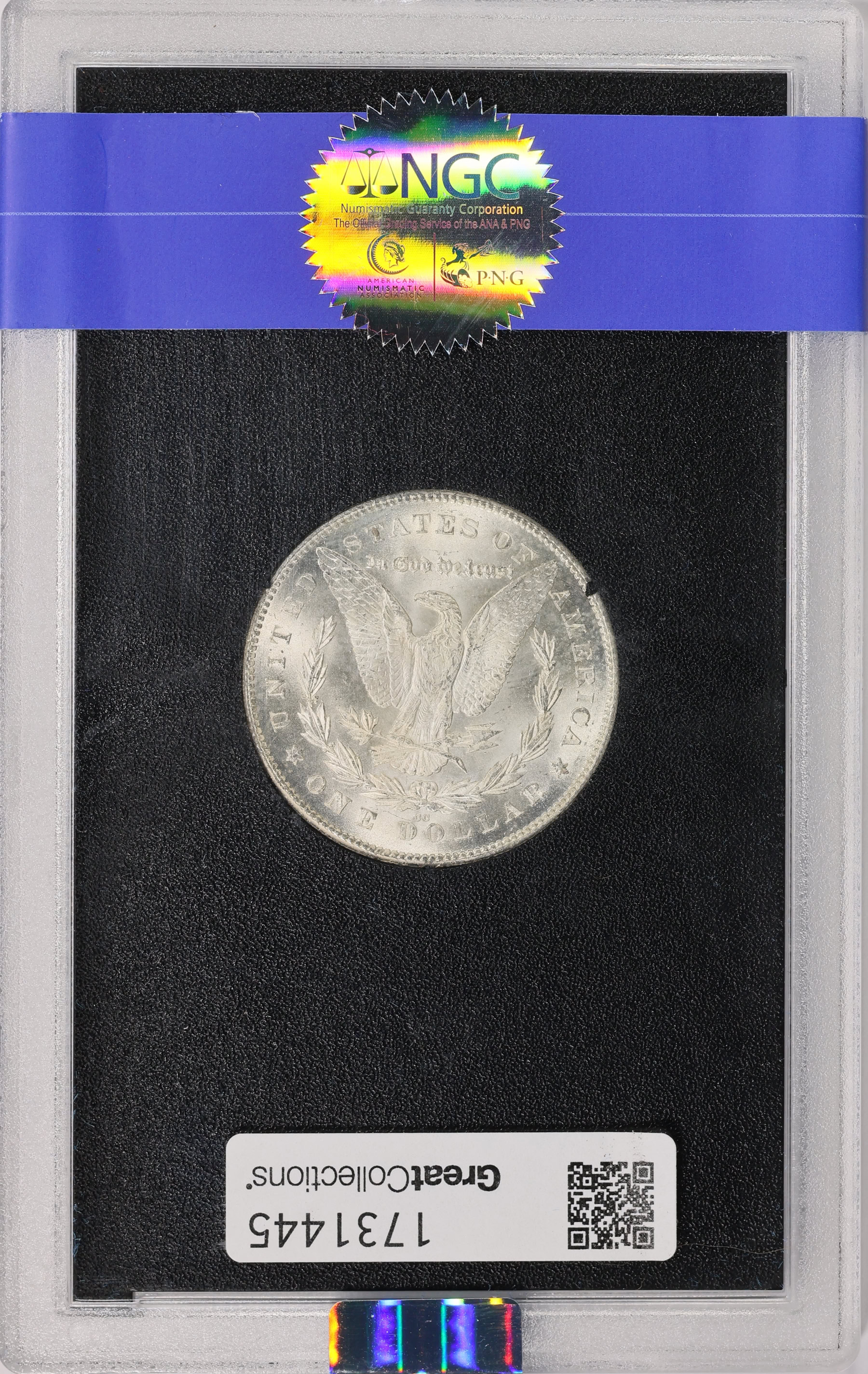 1880/79-CC Morgan Silver Dollar 80/79 Reverse of 78 VAM-4 GSA Hoard Top 100 NGC MS-63 (GSA ...