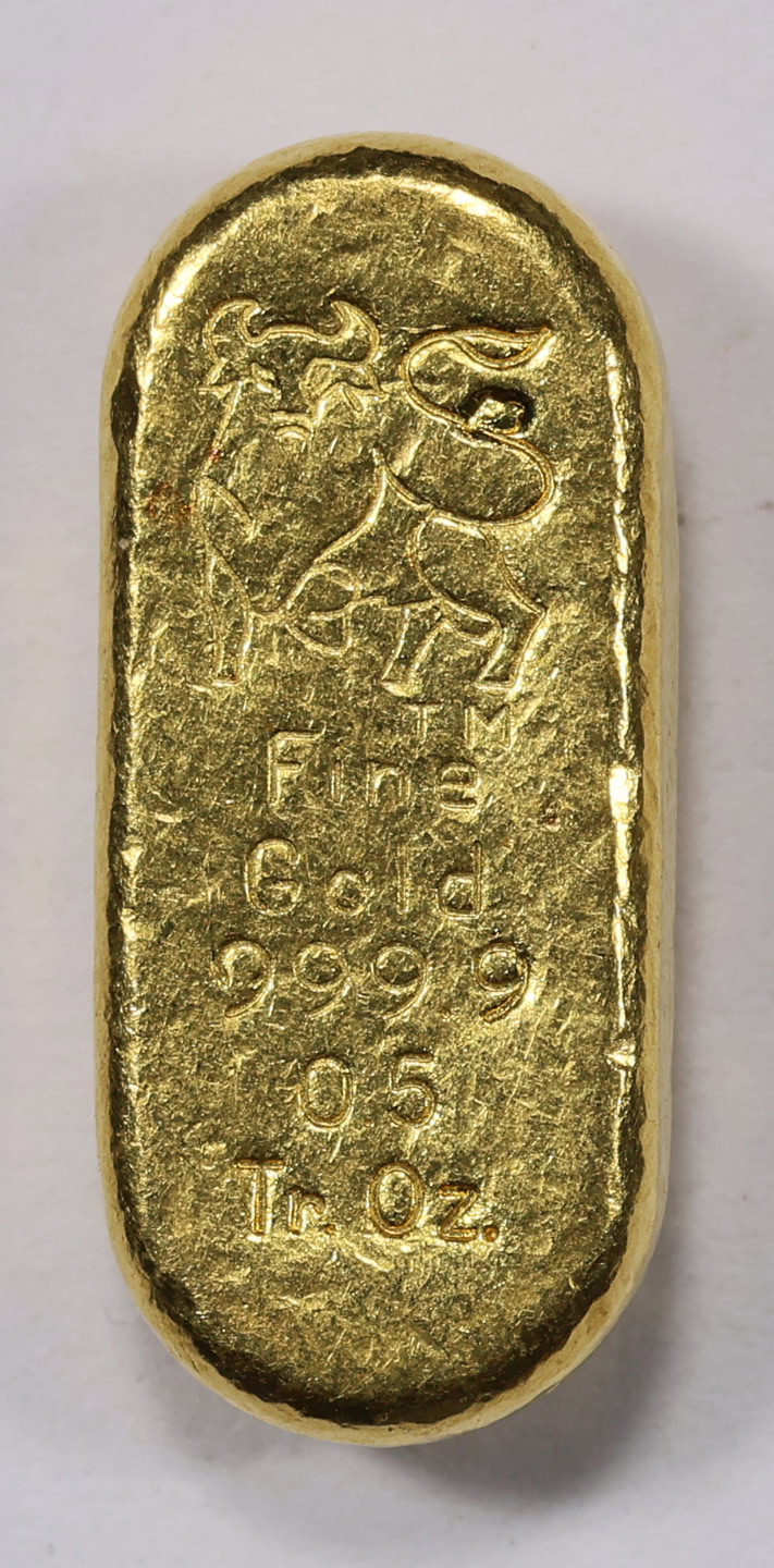 ND Gold 1/2oz Private Mint Ingot/Bar Uncertified (AGW = 0.4995 oz ...