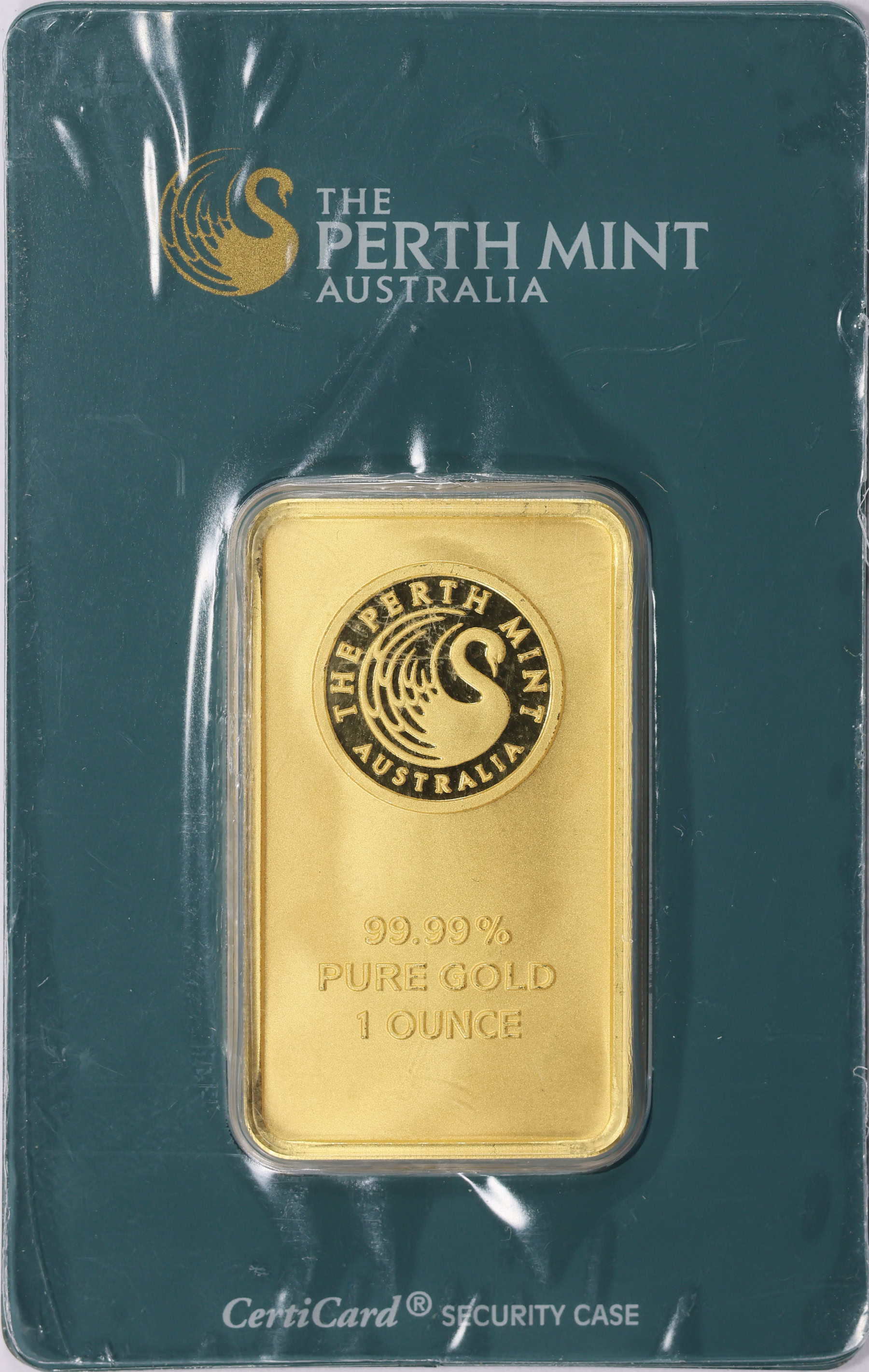 Australia ND Gold 1oz Perth Mint Ingot/Bar Uncertified in Card of Issue ...