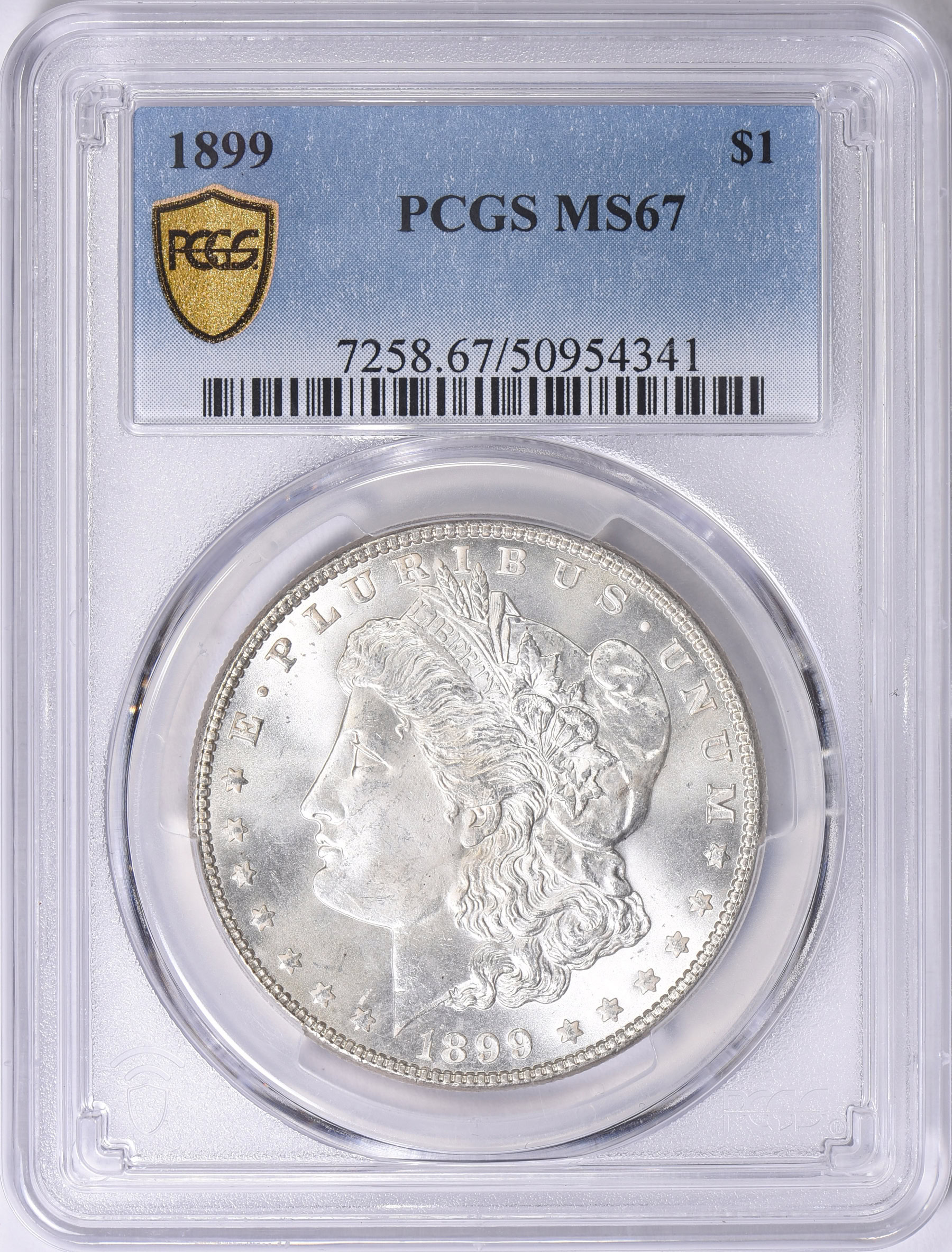 1899 Morgan Silver Dollar PCGS MS-67 (Item 1732249) | GreatCollections ...
