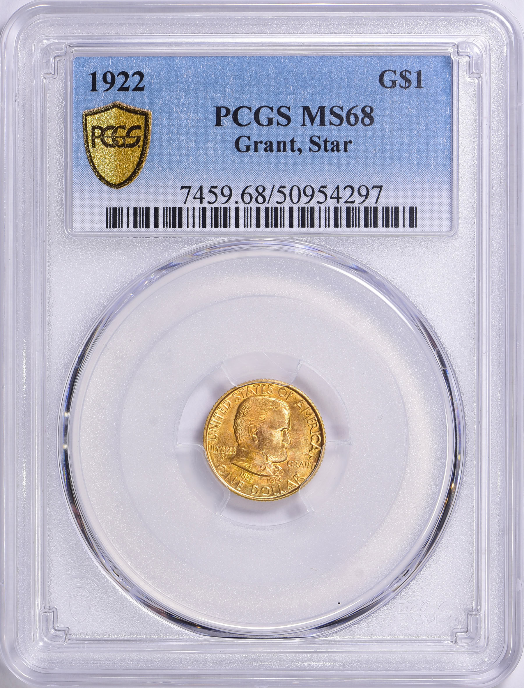 1922 Grant Gold Dollar Star PCGS MS-68 (Item 1732253 ...