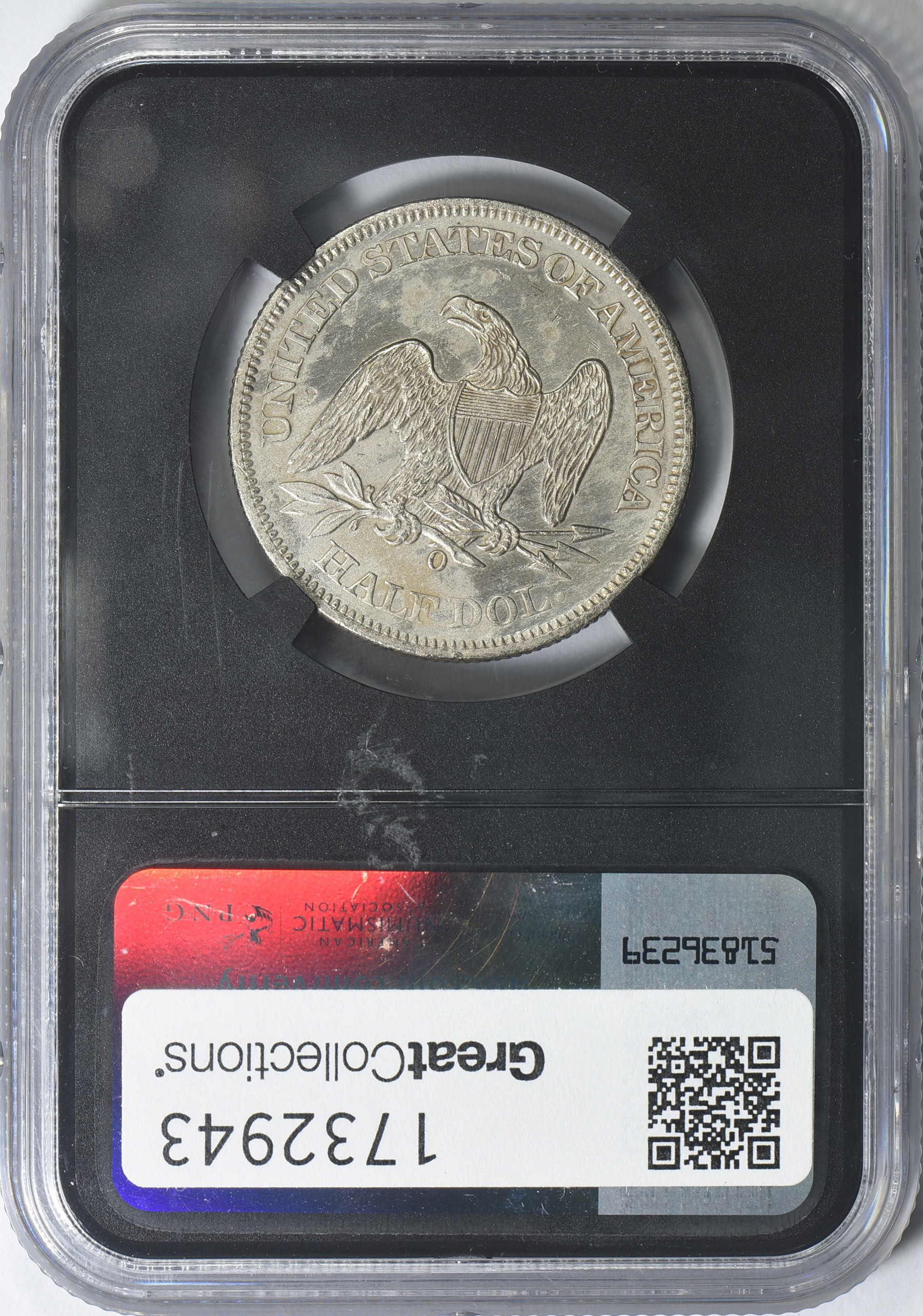 1861-O Seated Liberty Half Dollar SS Republic Shipwreck Effect NGC Certified (VaultBox Series 5 ...