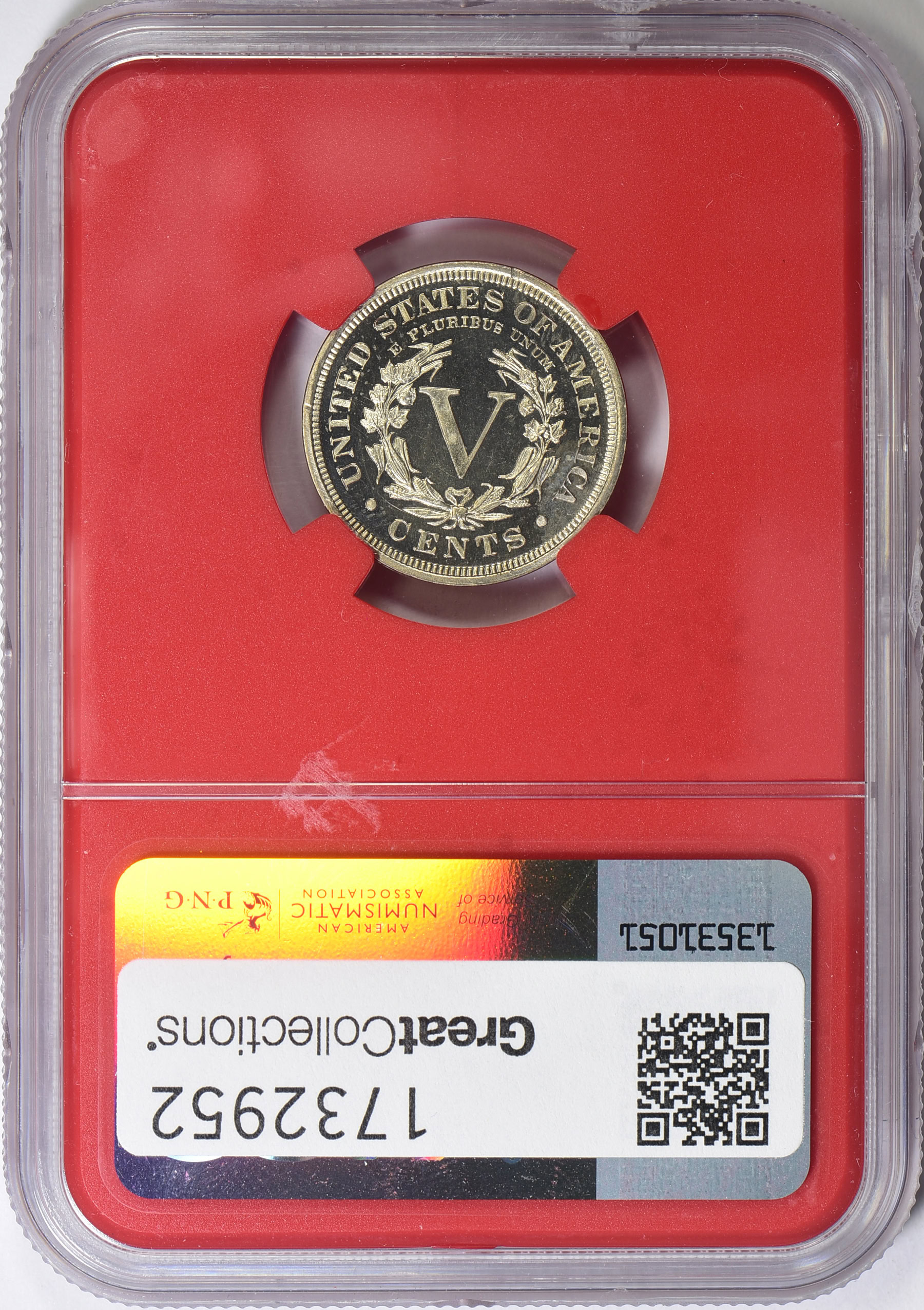 1904 Liberty Nickel NGCX Proof 9.5 (NGC Proof-65) (VaultBox Series 7 Red Holder) (Item 1732952 ...