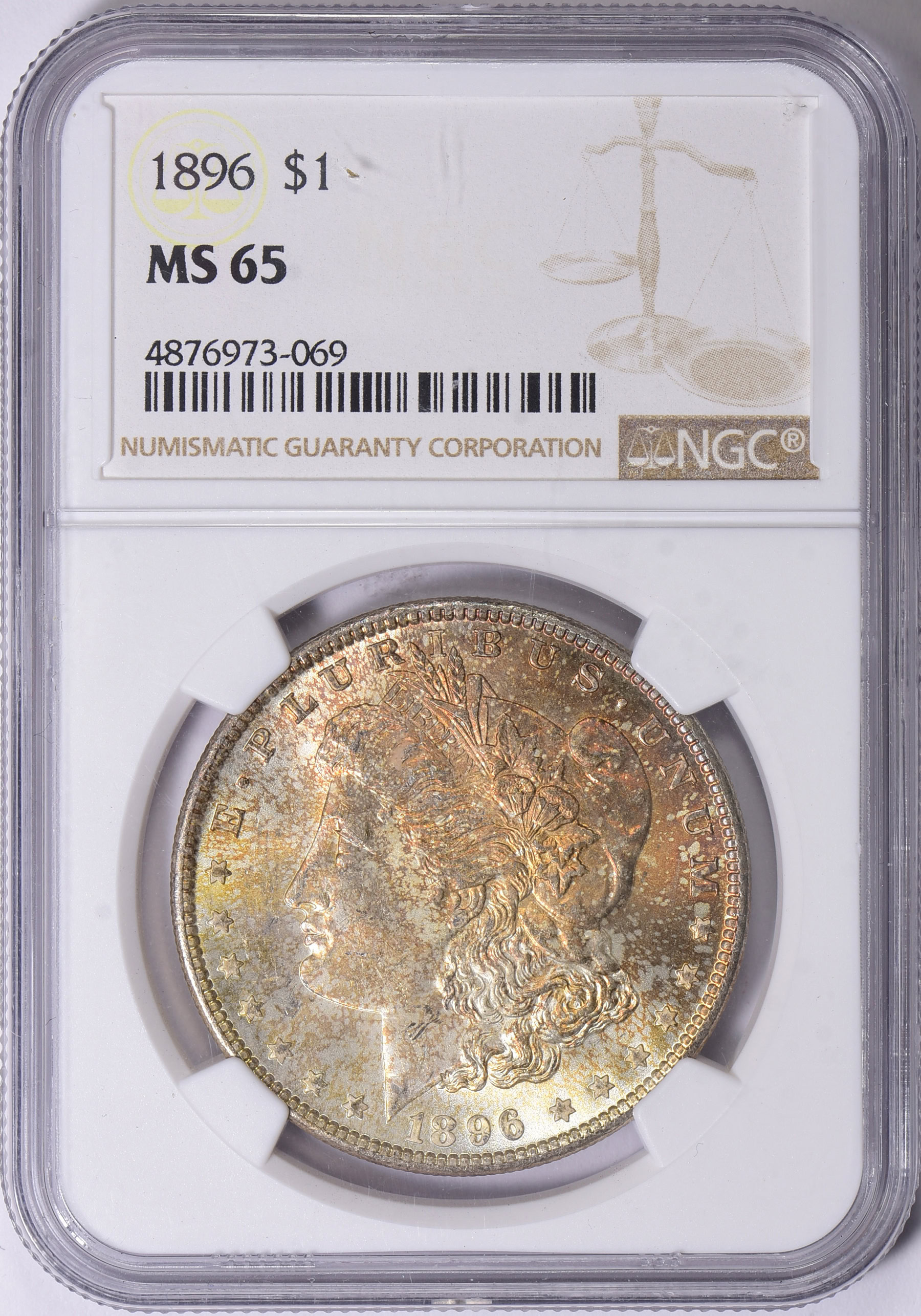 1896 Morgan Silver Dollar NGC MS-65 (Toned) (Item 1732956 ...