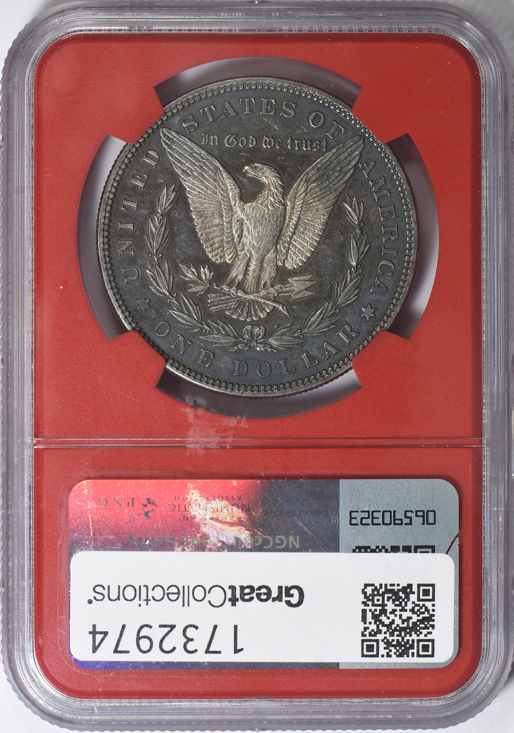 1885 Morgan Silver Dollar NGCX Proof 9.1 (NGC Proof-61) (VaultBox ...