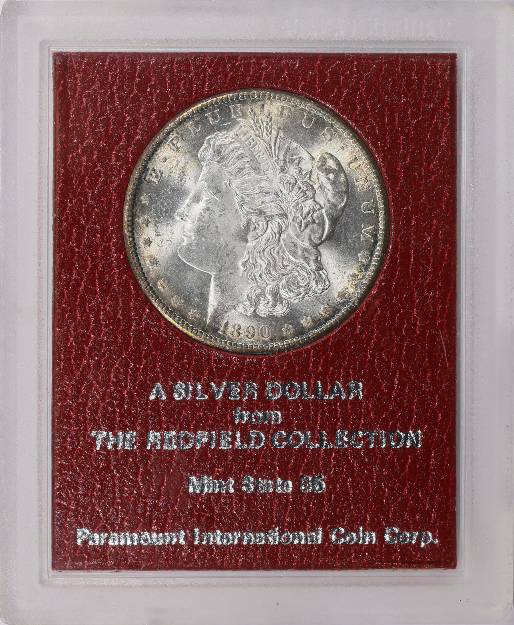1890-S Morgan Silver Dollar MS-65 (Redfield Collection) (Paramount Red ...