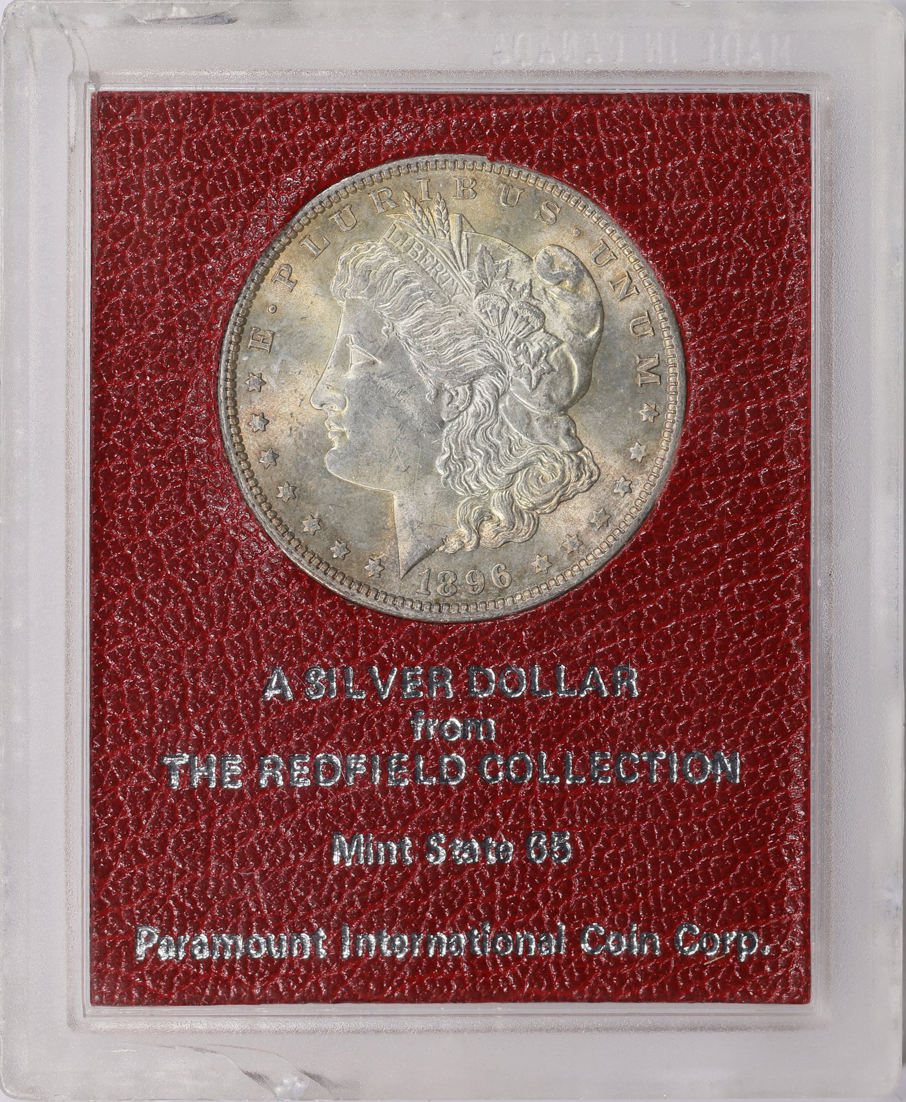 1896 Morgan Silver Dollar MS-65 (Redfield Collection) (Paramount Red ...