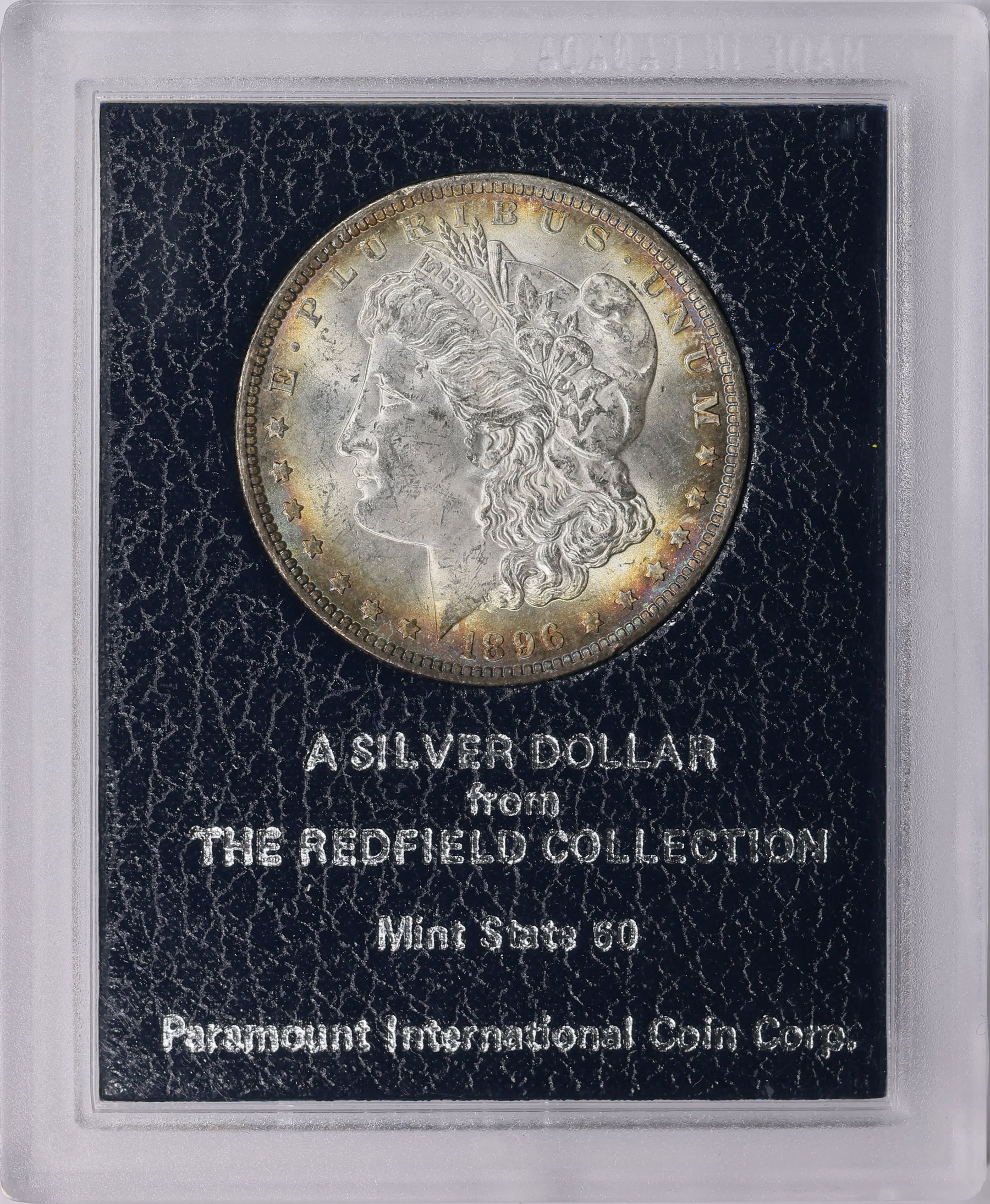 1896 Morgan Silver Dollar MS-60 (Redfield Collection) (Paramount Black ...
