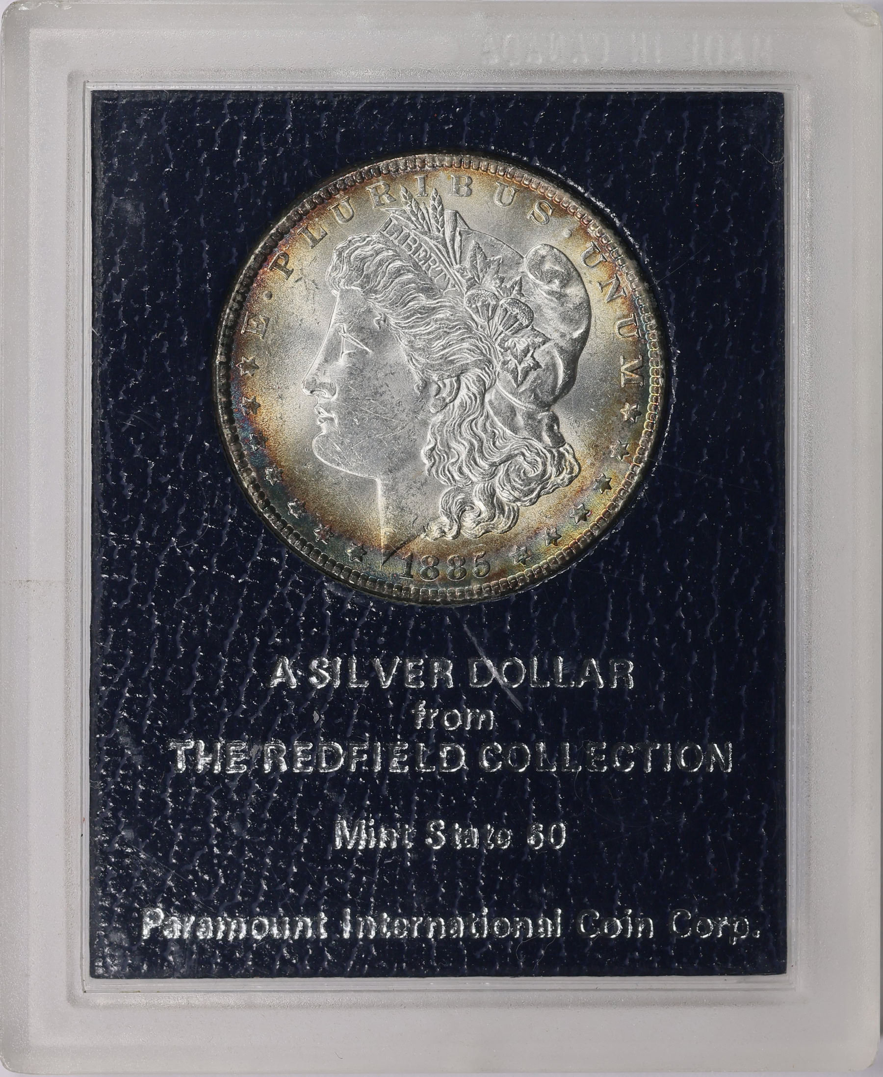 1885 Morgan Silver Dollar MS-60 (Redfield Collection) (Paramount Black ...