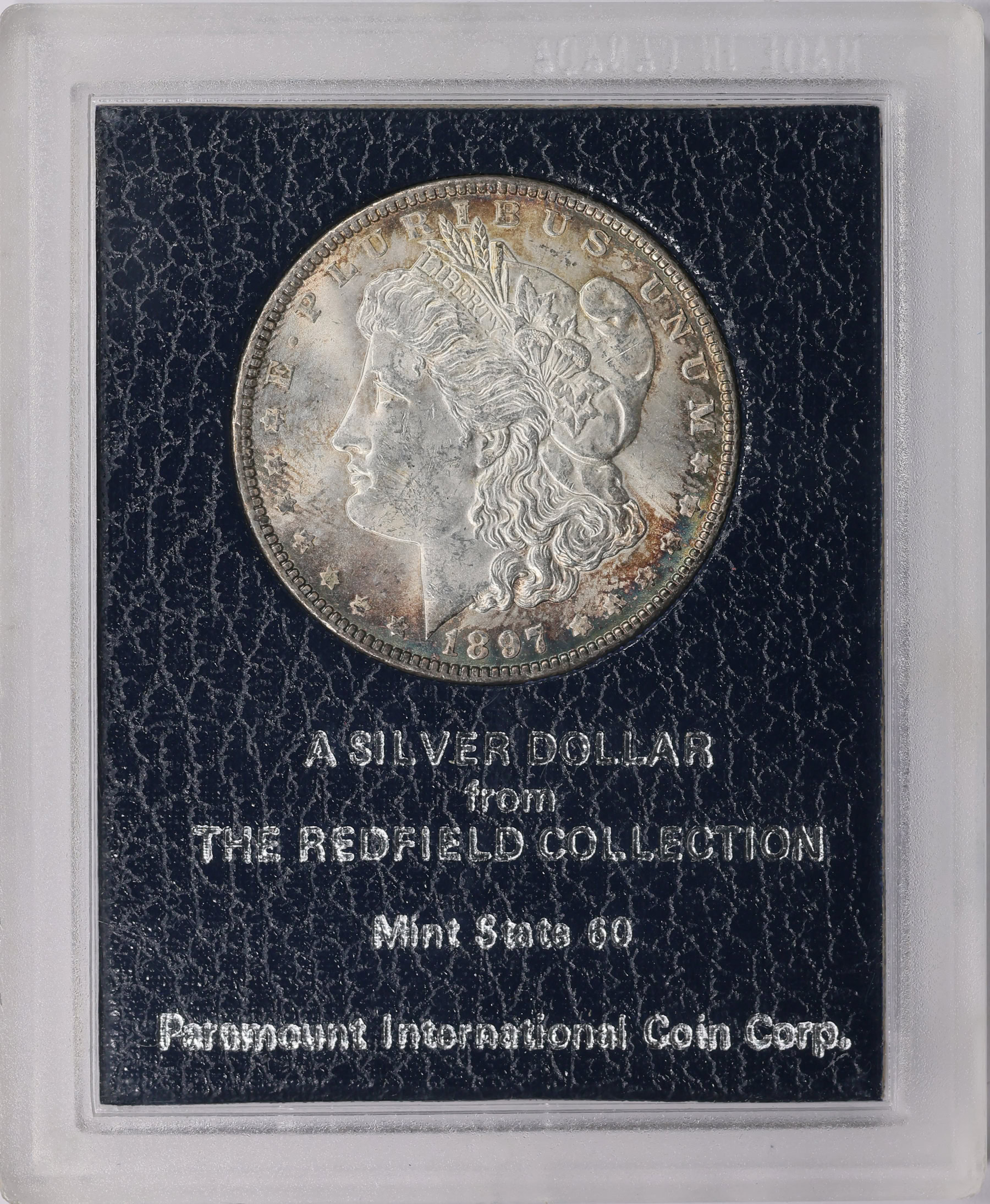 1897 Morgan Silver Dollar MS-60 (Redfield Collection) (Paramount Black ...