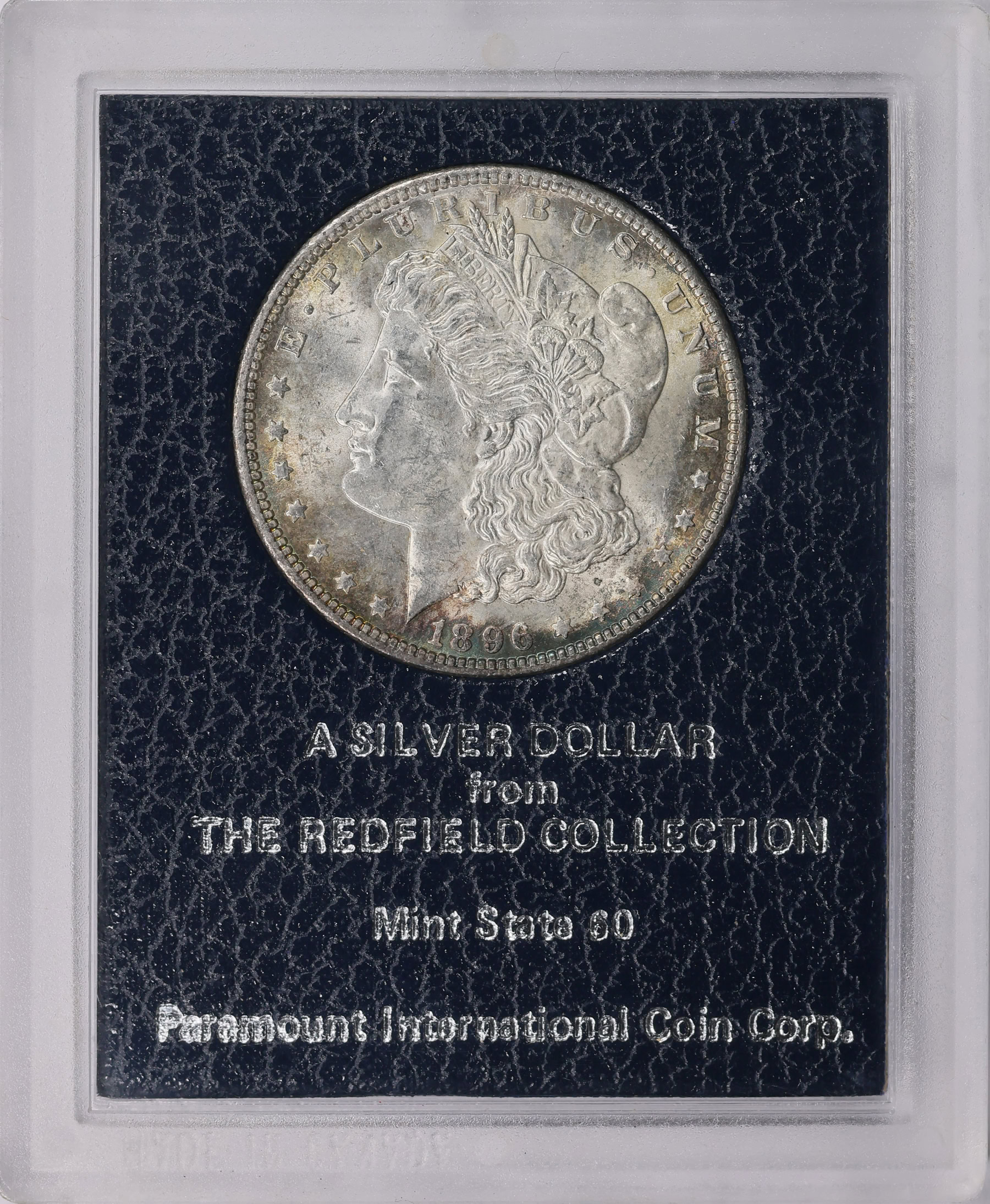 1896 Morgan Silver Dollar MS-60 (Redfield Collection) (Paramount Black ...