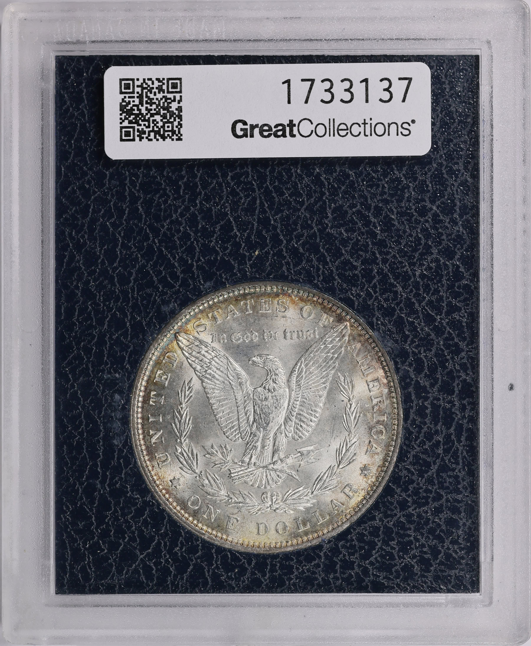 1896 Morgan Silver Dollar MS-60 (Redfield Collection) (Paramount Black ...