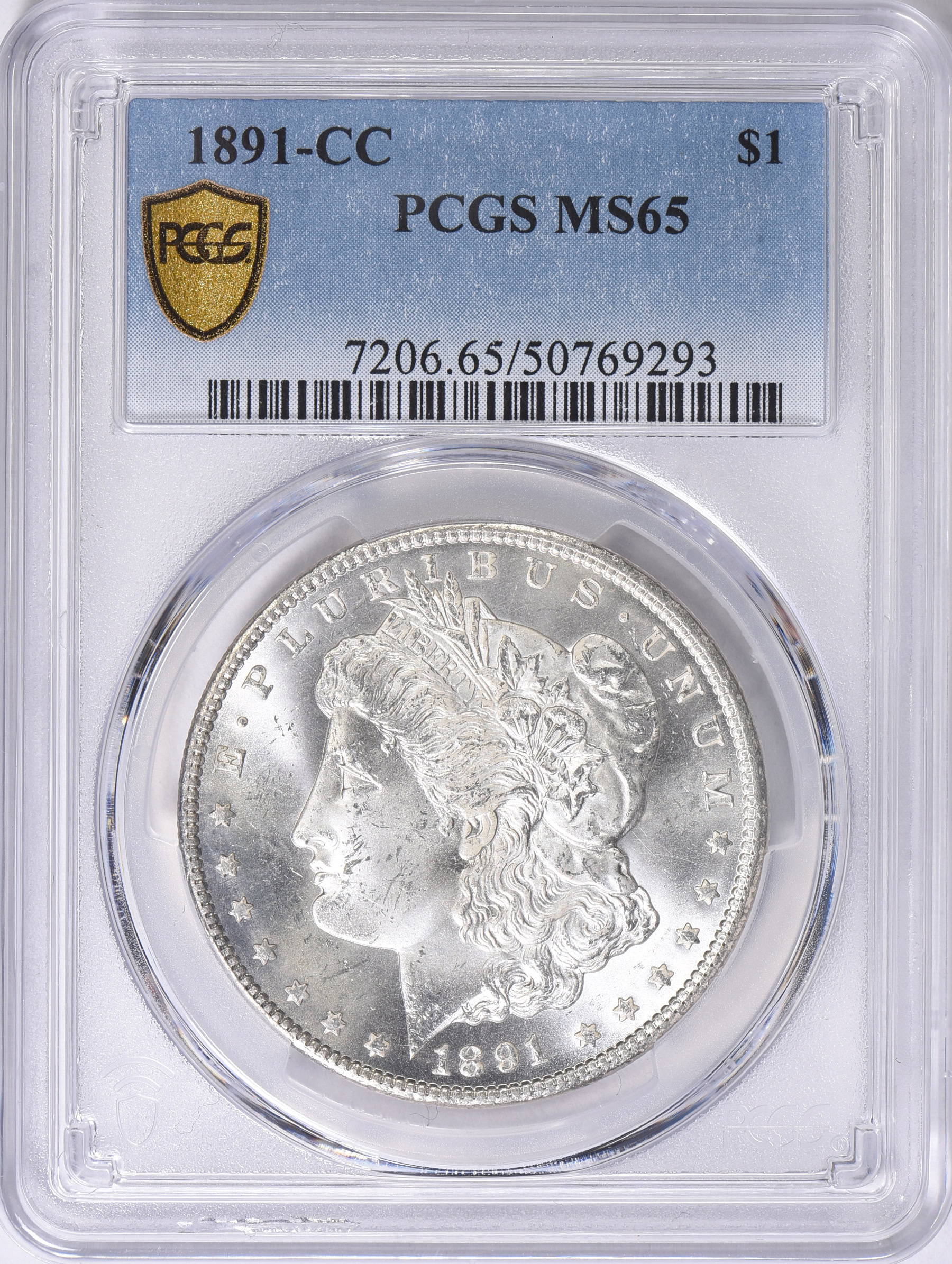 1891-CC Morgan Silver Dollar PCGS MS-65 (Item 1733658 ...