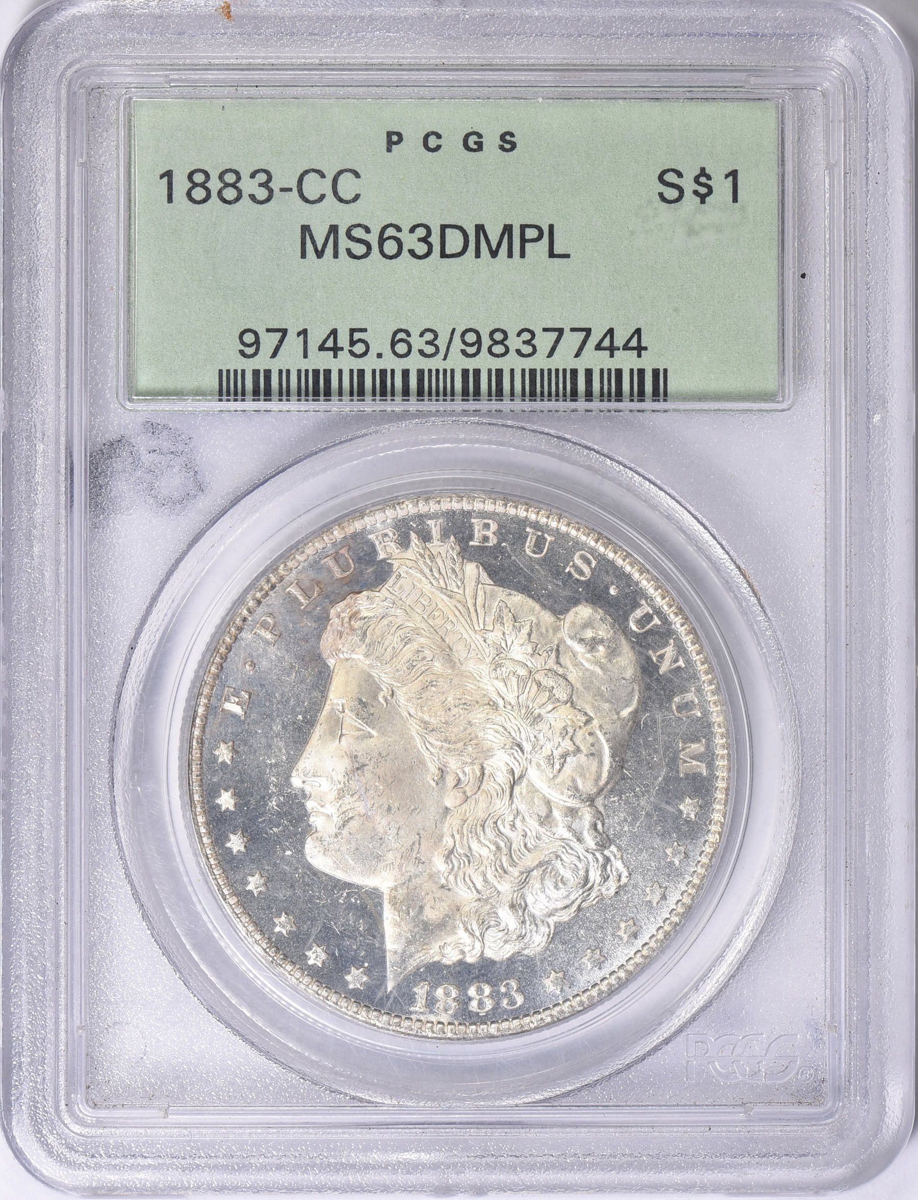 1883-CC Morgan Silver Dollar PCGS MS-63 DMPL OGH (Item 1733877 ...